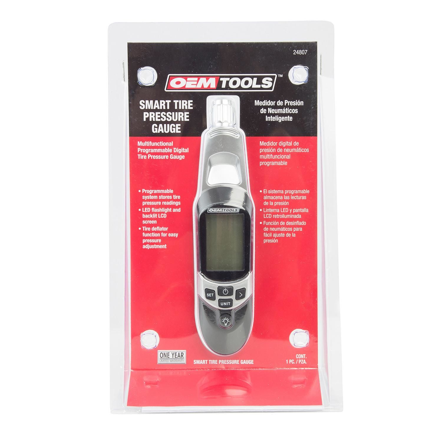 OEMTOOLS 5-100 PSI Smart Tire Pressure Gauge