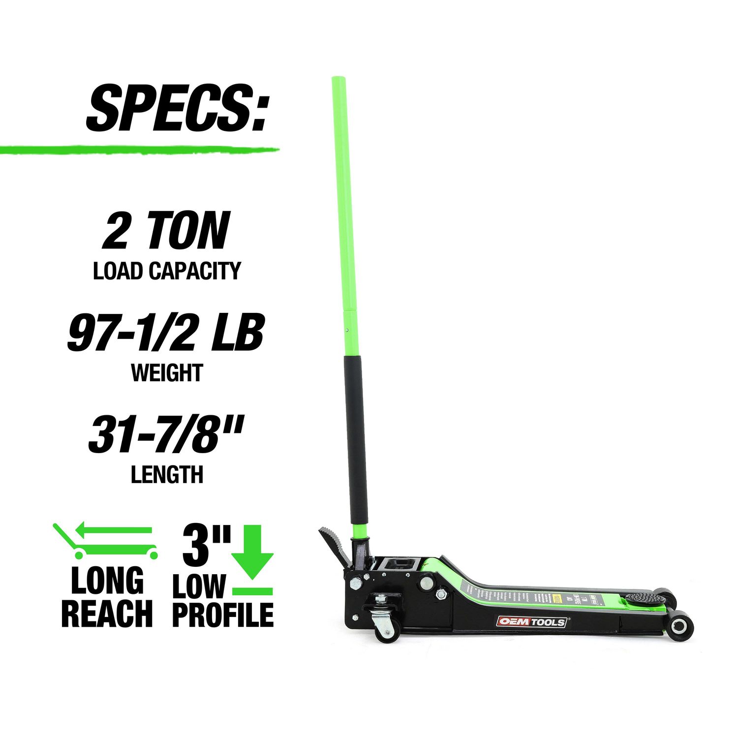 OEMTOOLS 2 Ton Low Profile Jack