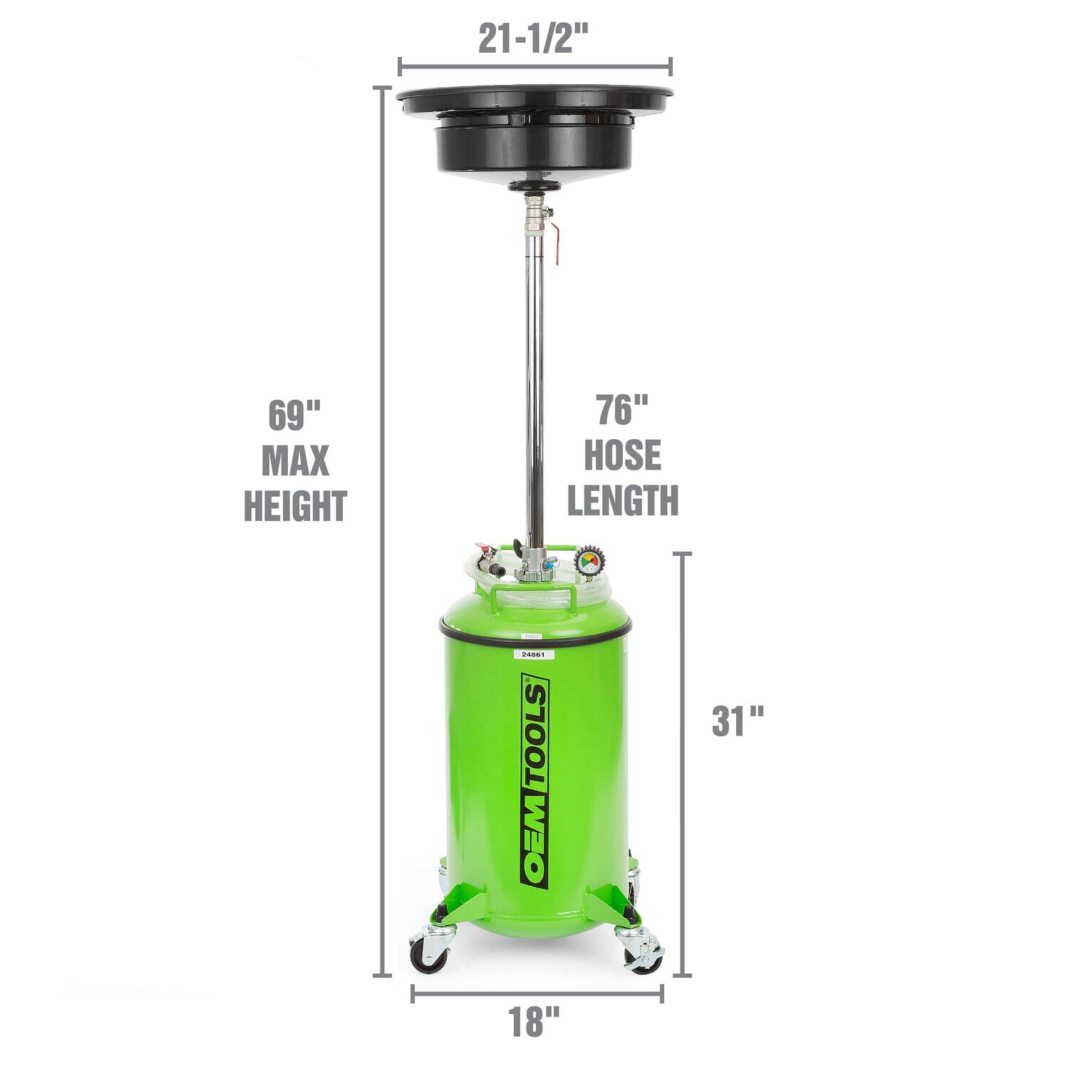 OEMTOOLS Waste Oil Drain 80 Liters