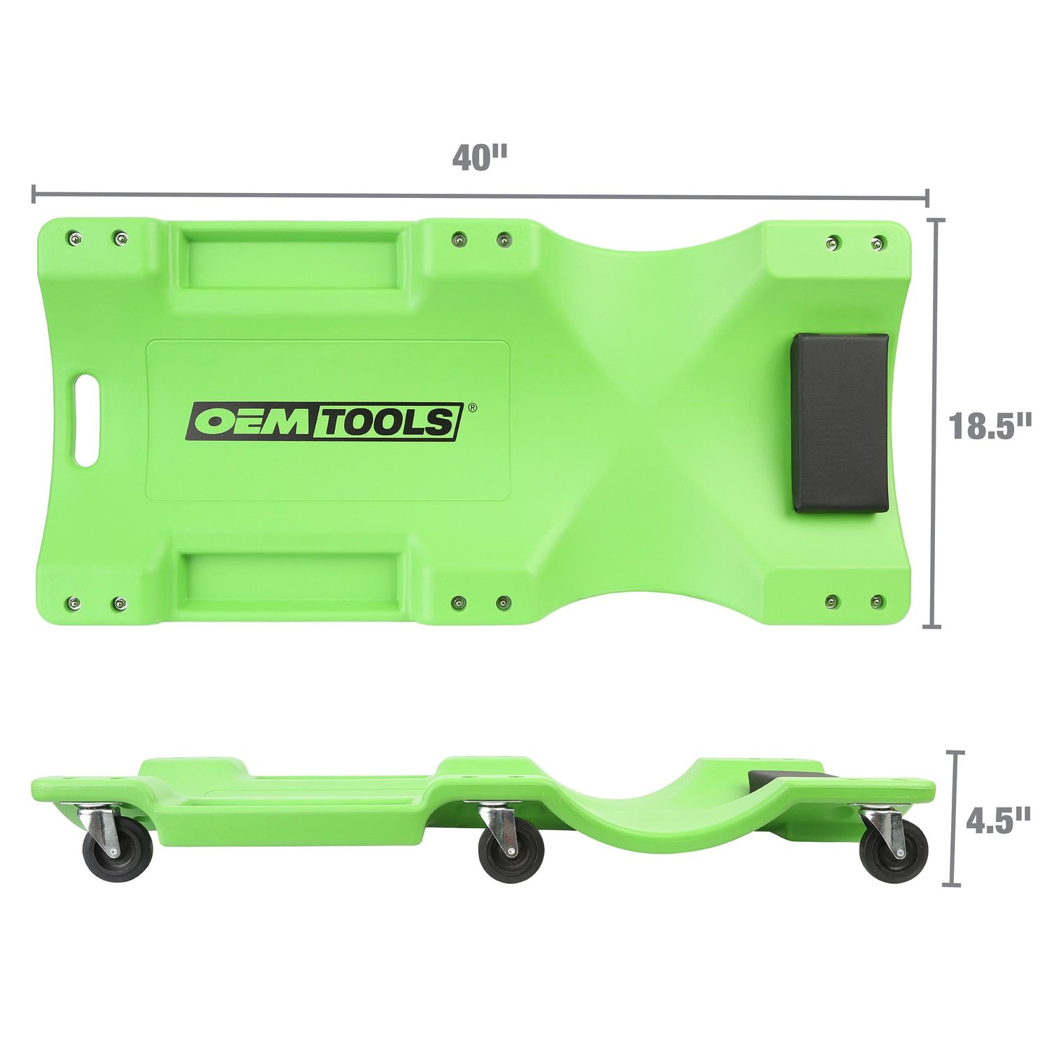OEMTOOLS 40in Professional Creeper with Headrest