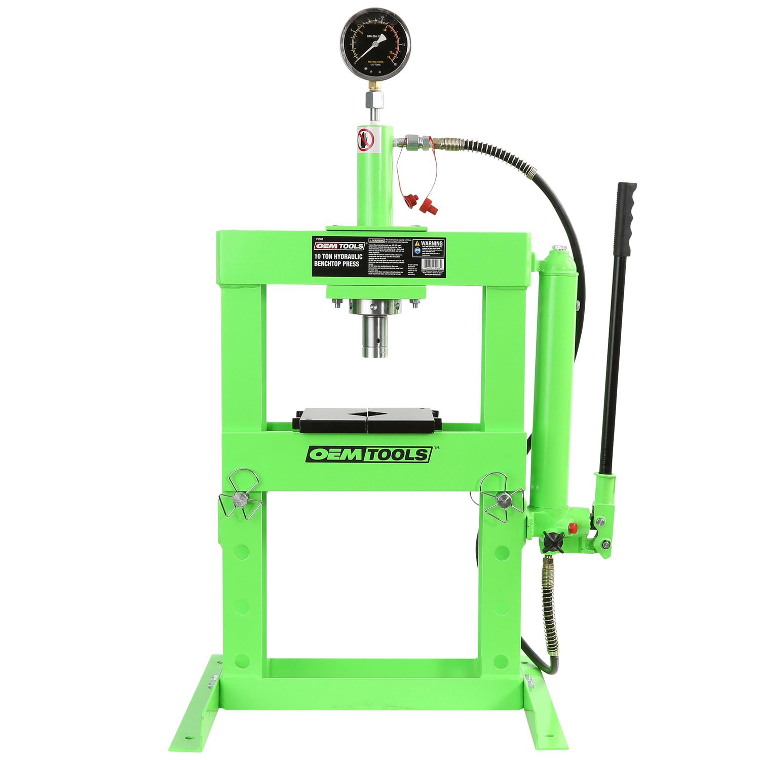 OEMTOOLS 10 Ton Hydraulic Benchtop Shop Press