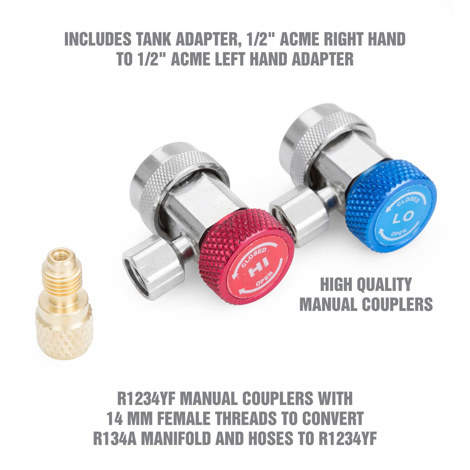 OEMTOOLS Dual Aluminum Manifold Gauge Set