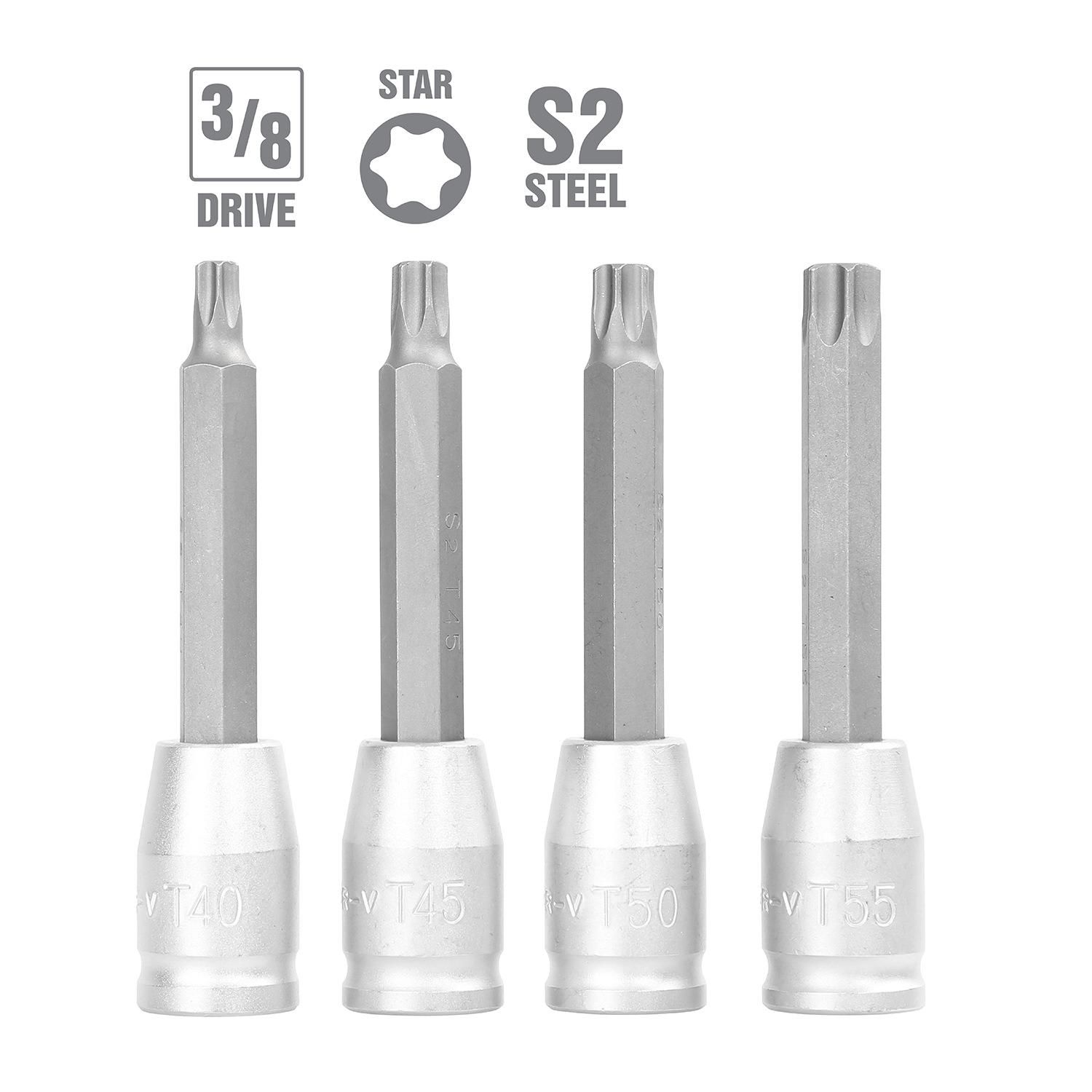 OEMTOOLS Long Star Socket Set 4 Piece