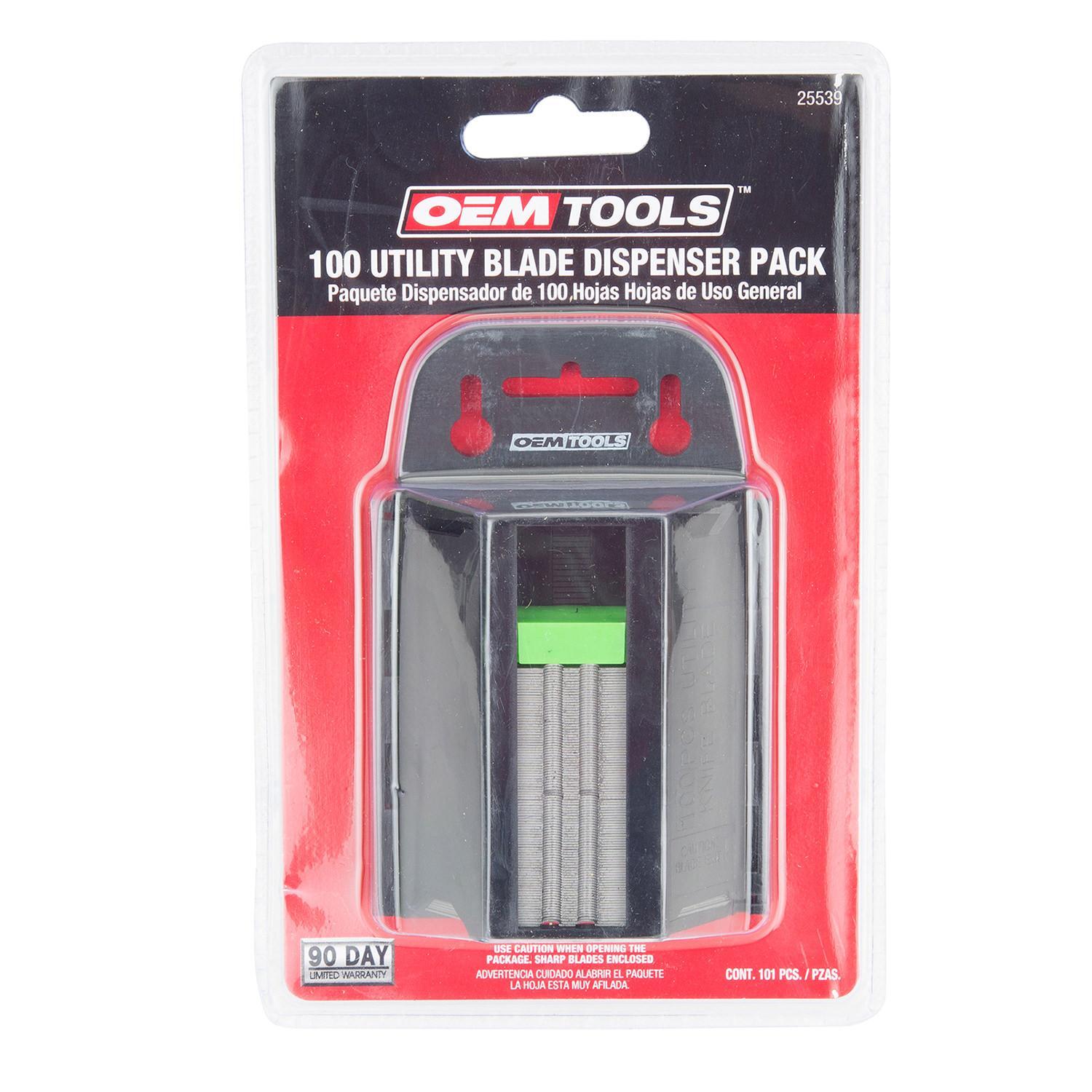OEMTOOLS Utility Knife Blade Dispenser 100 Piece