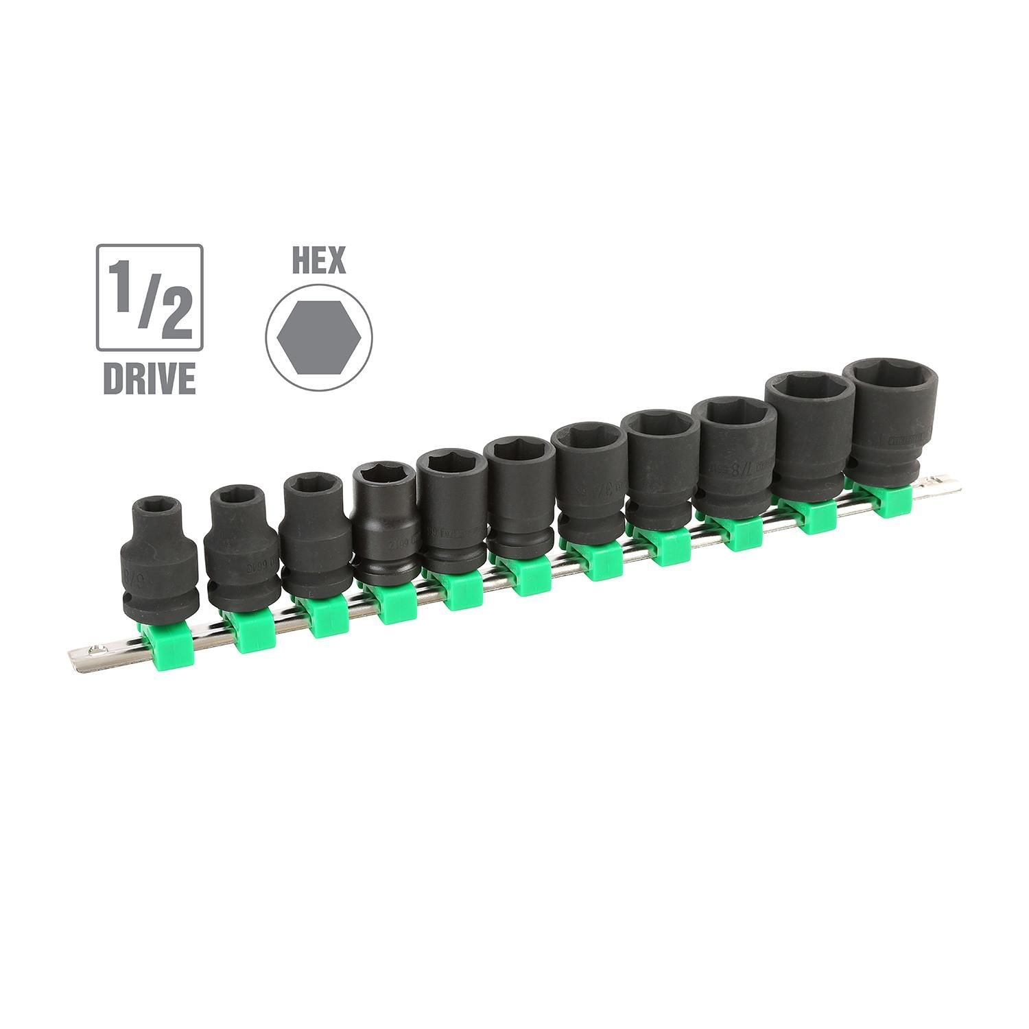 OEMTOOLS 1/2in Impact Socket Set 11 Piece