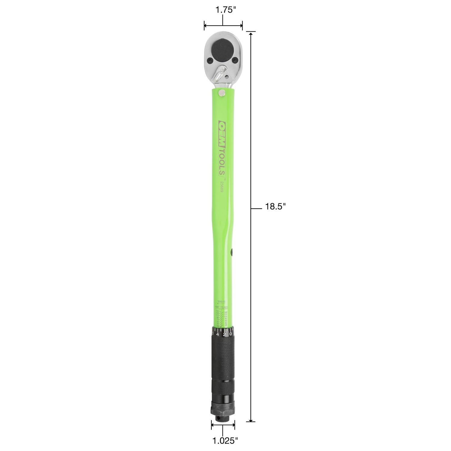 OEMTOOLS 1/2in Drive 10-150ft/lbs Torque Wrench