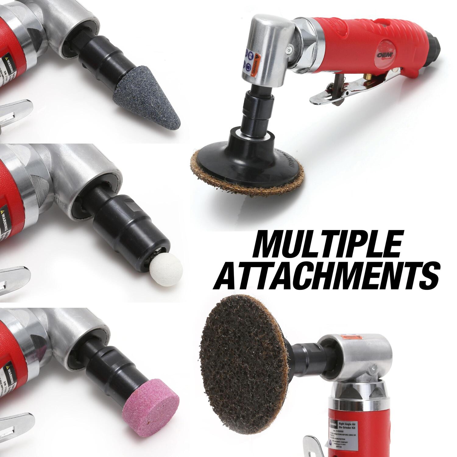 OEMTOOLS Right Angle Air Die Grinder Kit