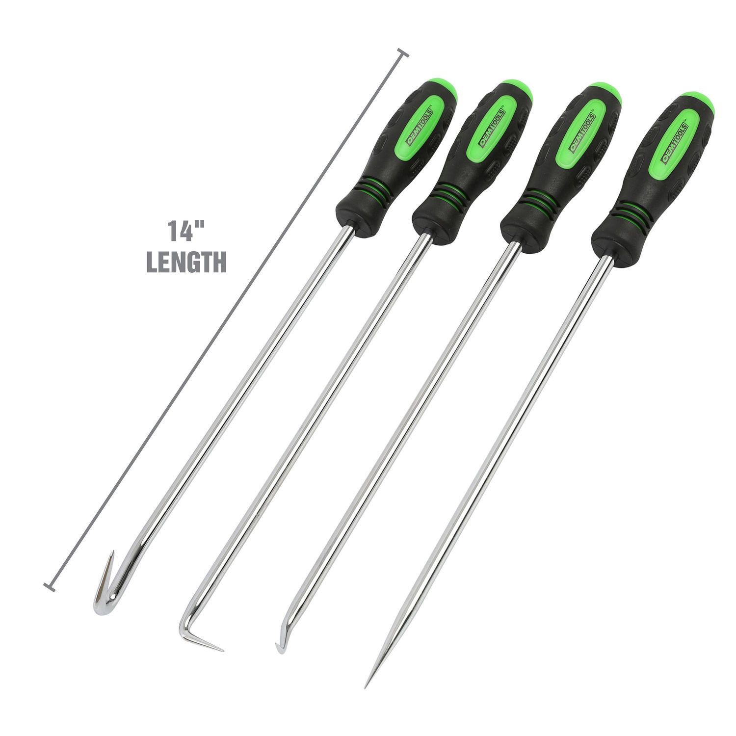 OEMTOOLS Long Jumbo Pick Set 4 Piece