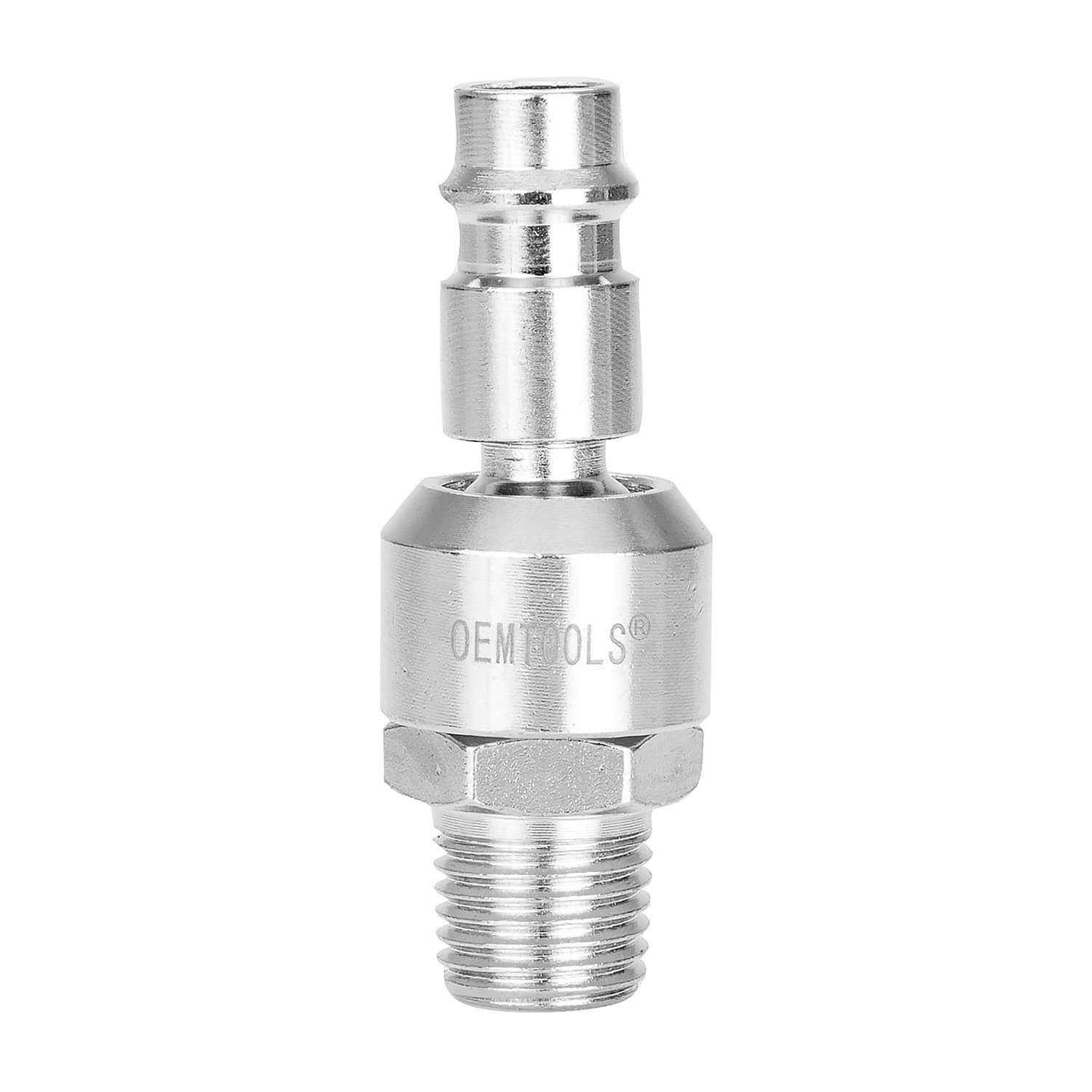 OEMTOOLS 1/4in MNPT High Flow Swivel Plug