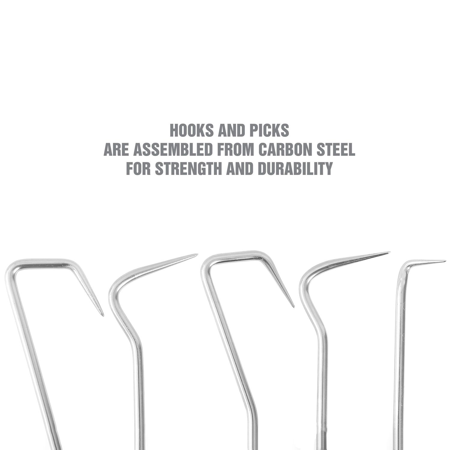 Great Neck Hook and Pick with Dual Durometer Handles Set 4 Piece