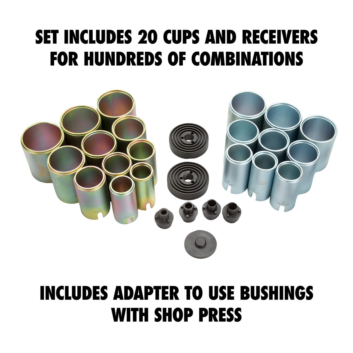 OEMTOOLS Manual Bushing Installation and Removal Tool Set