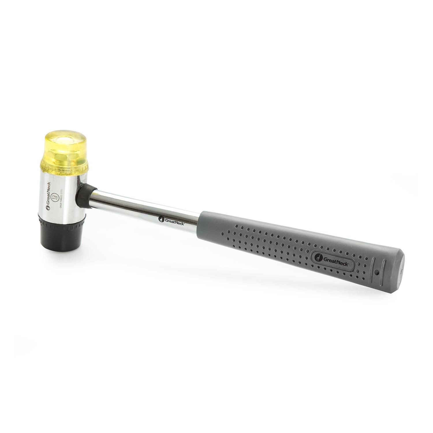 Great Neck 12oz Steel Plastic, Rubber Mallet