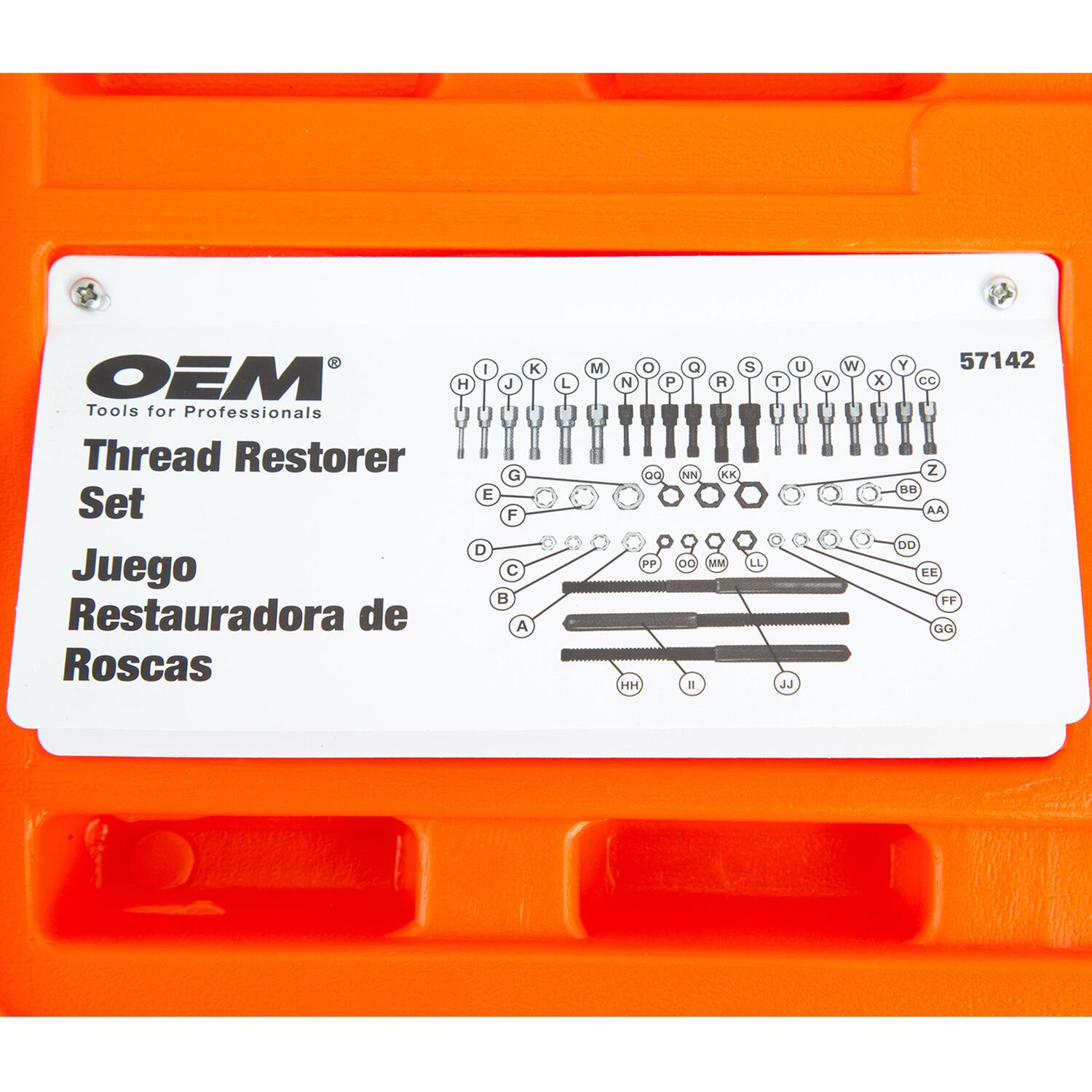 OEMTOOLS Thread Restorer Set