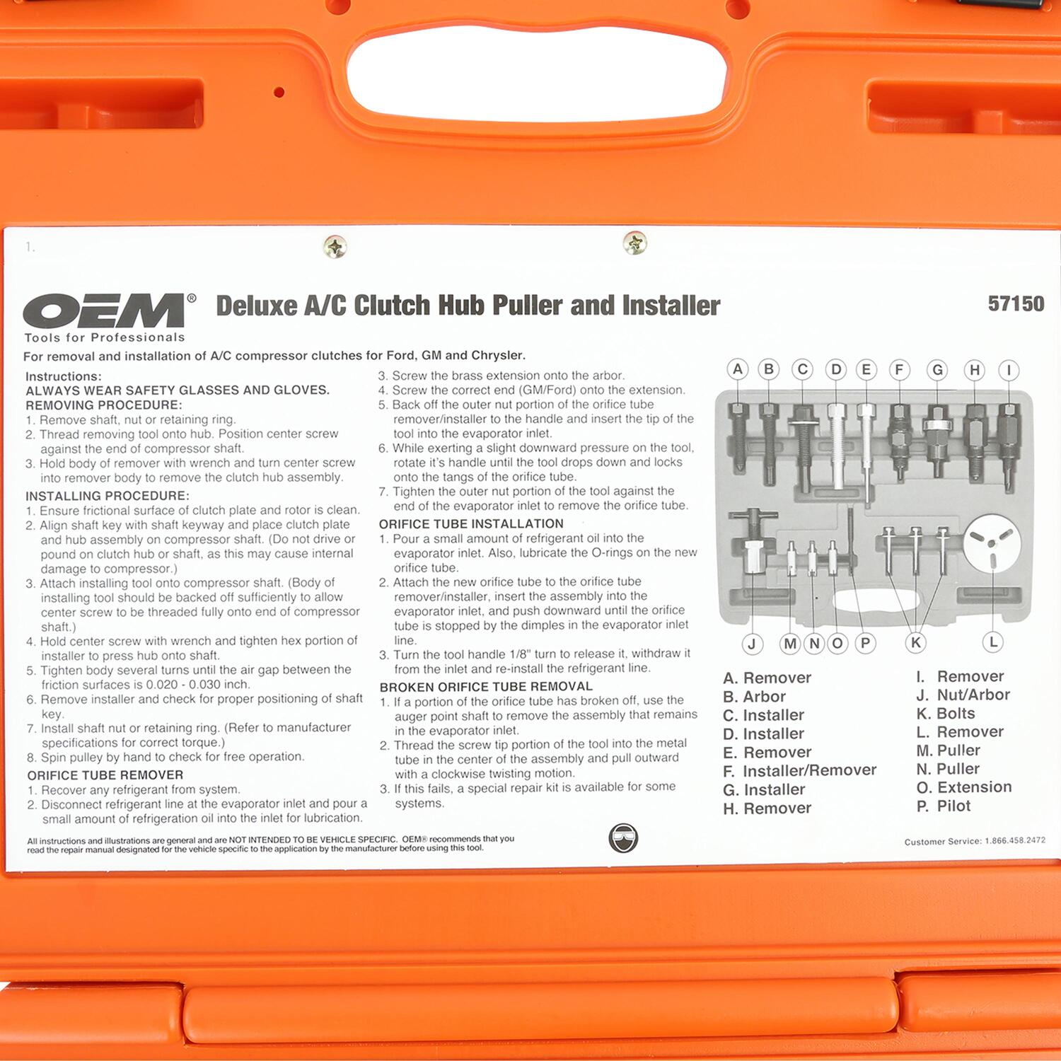 OEMTOOLS A/C Clutch Hub Puller and Installer Kit