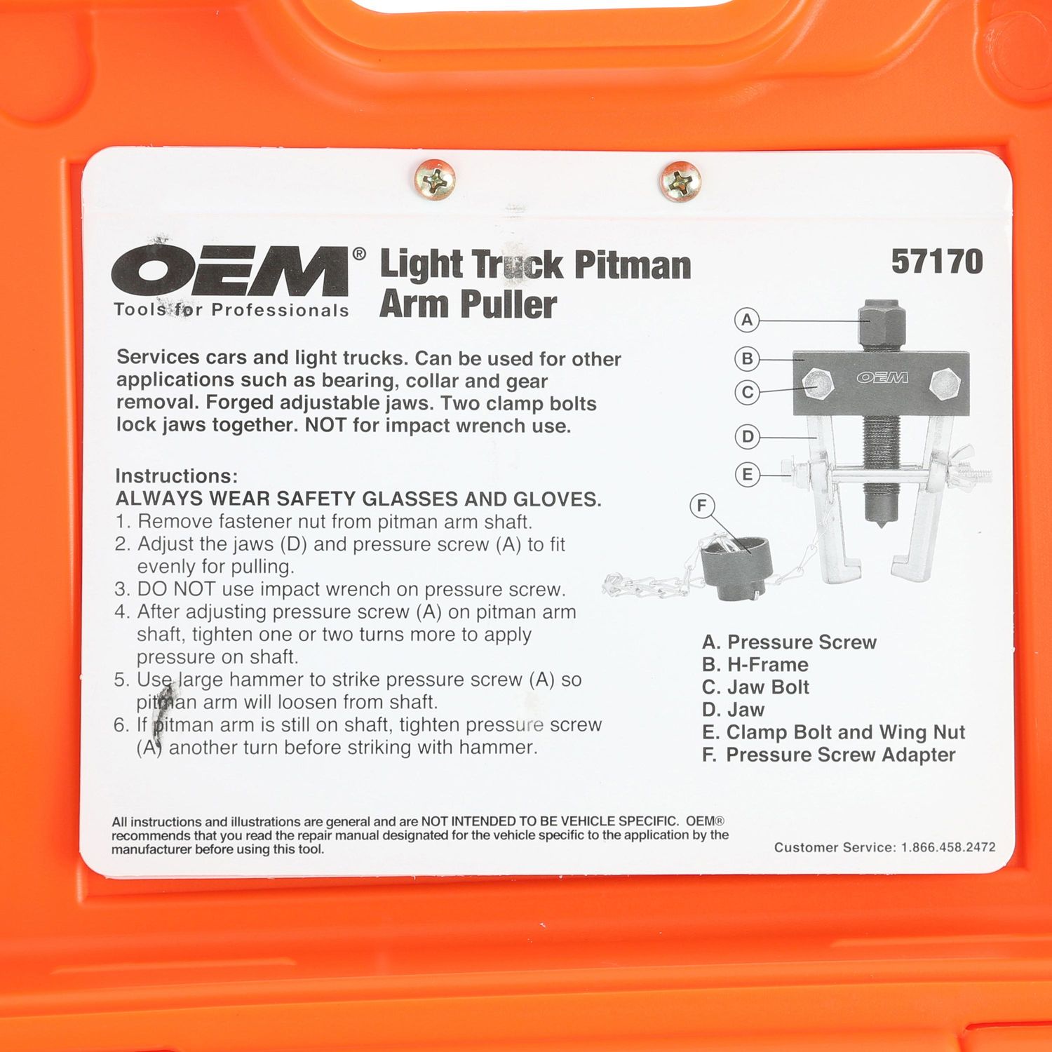 OEMTOOLS Heavy Duty Pitman Arm Puller