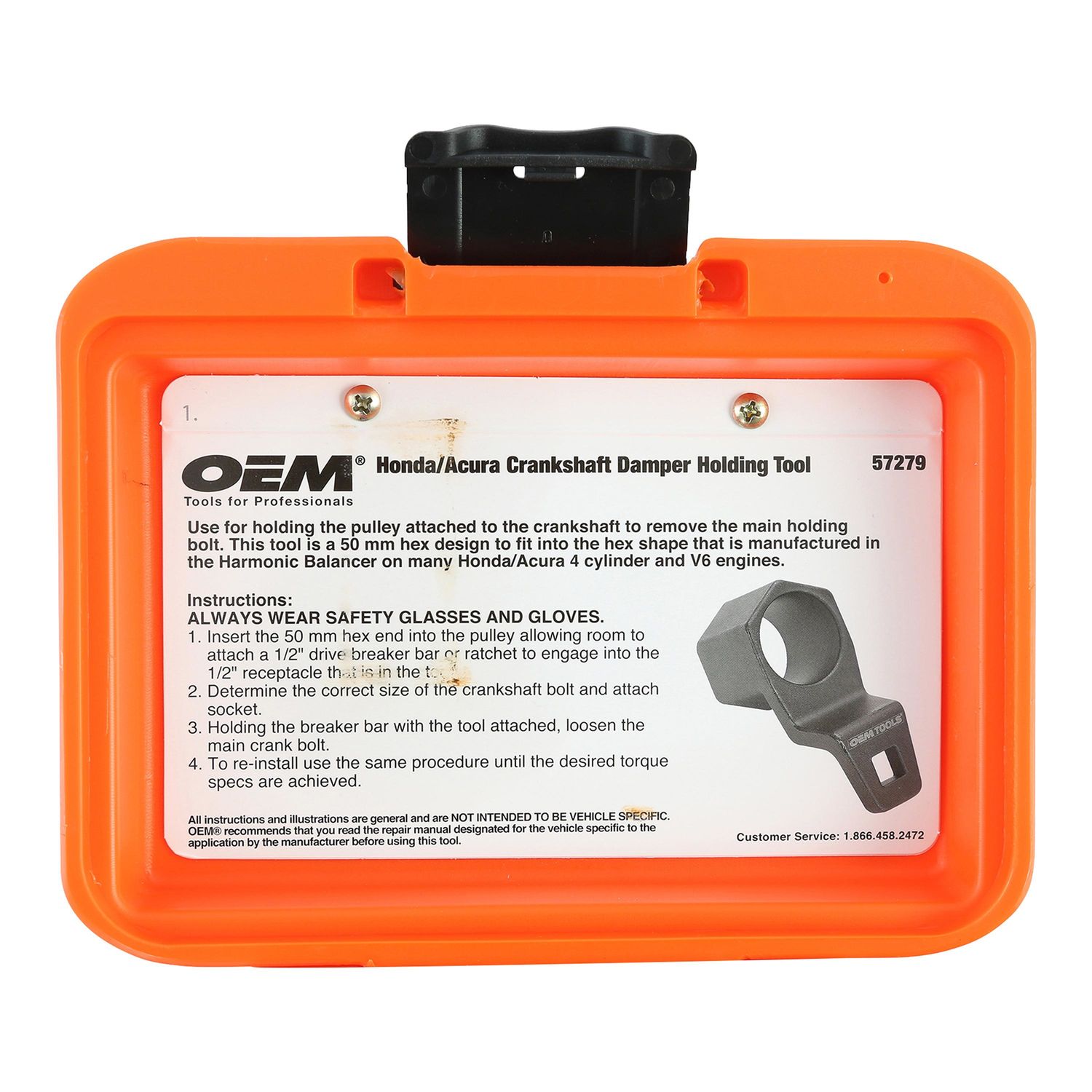 OEMTOOLS Honda, Acura Crankshaft Damper Harmonic Balancer Holding Tool