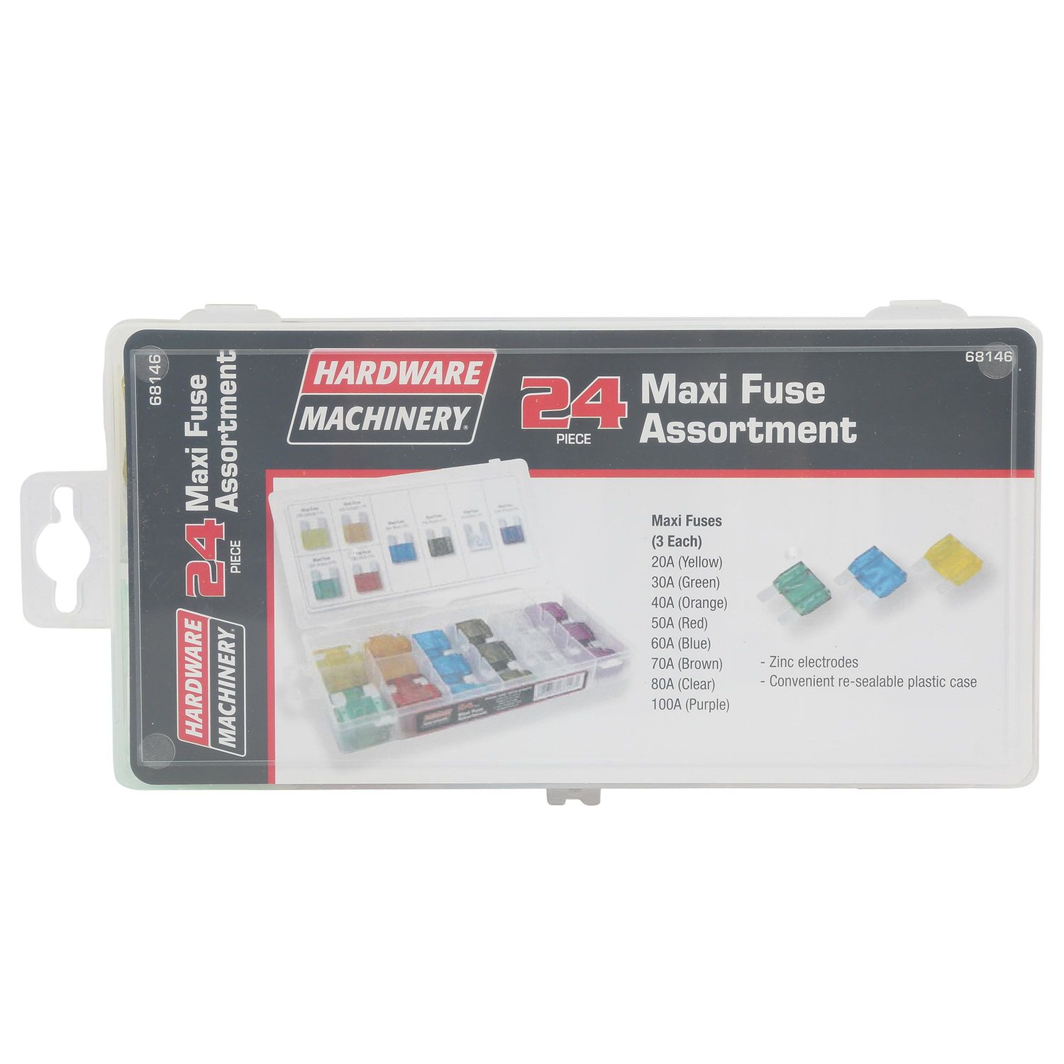 Hardware Machinery MaxI Fuse Assortment 24 Piece
