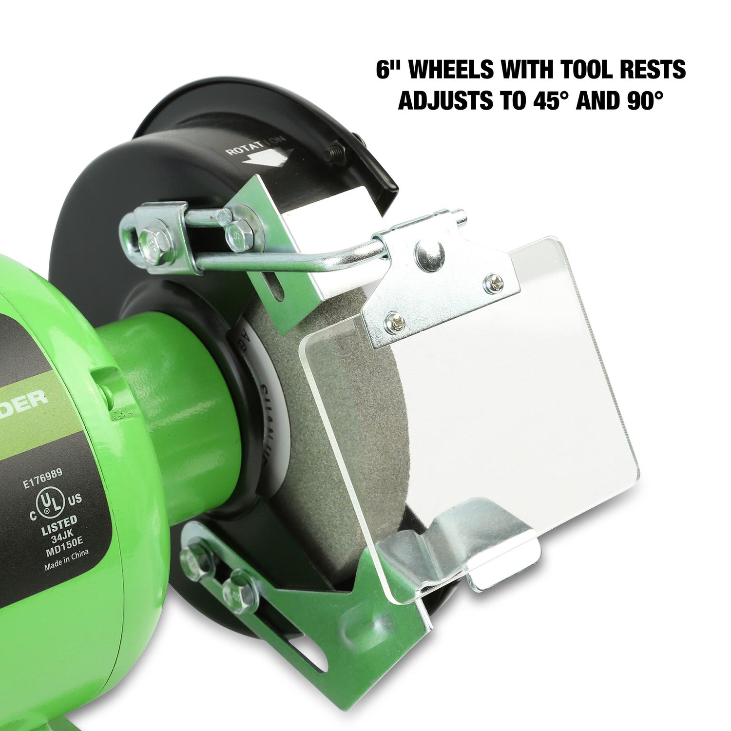 OEMTOOLS 6in Bench Grinder with Light