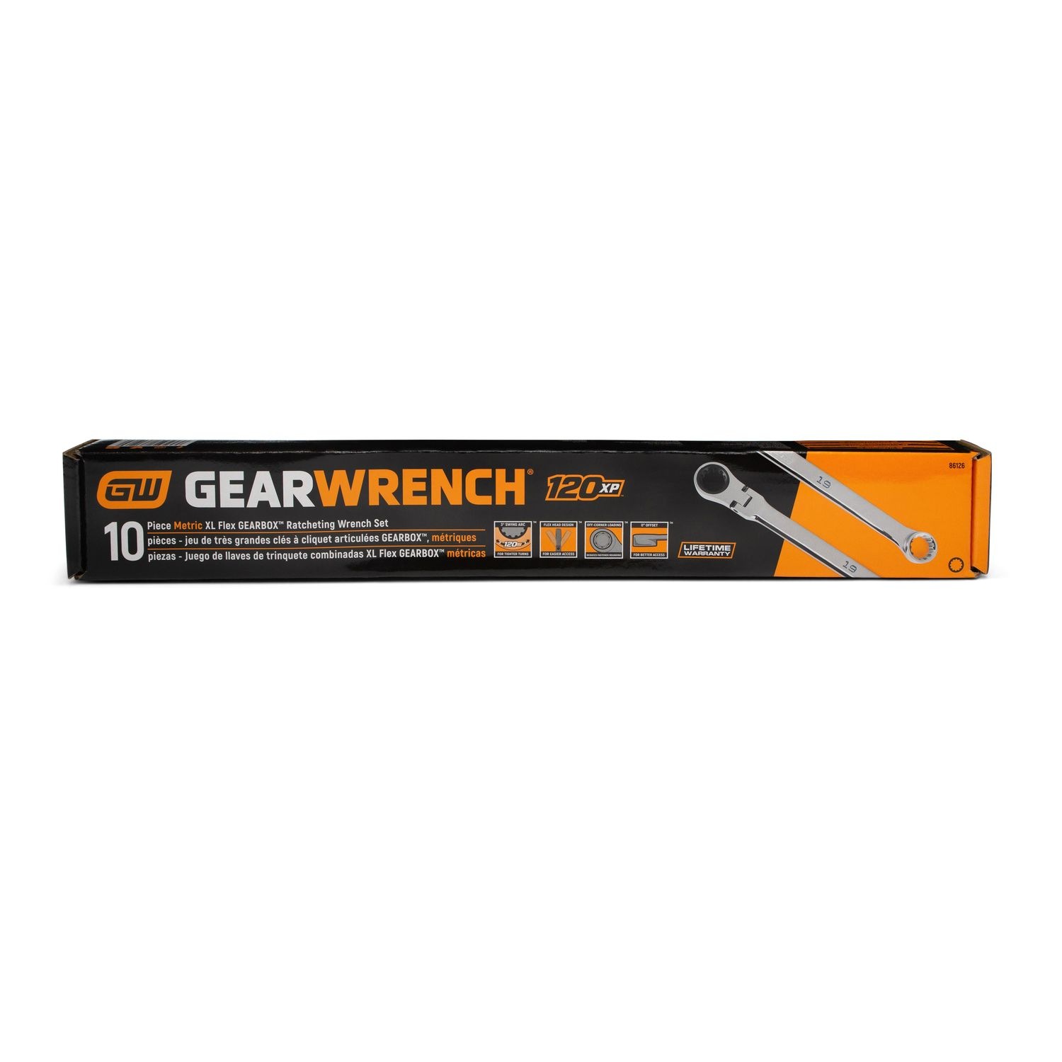 Gearwrench 120XP Universal XL Flex Head GearBox Ratcheting Metric ...