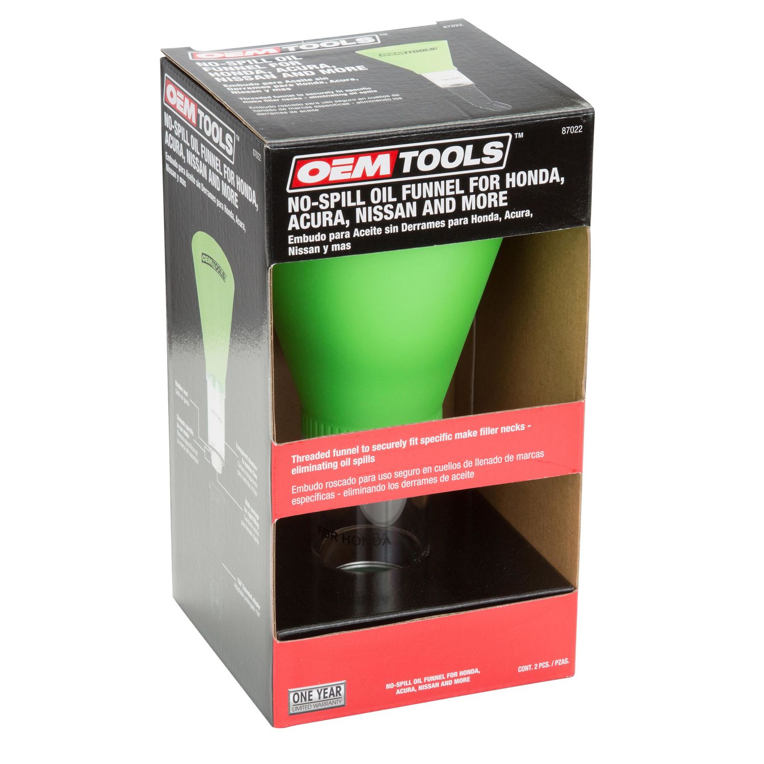 OEMTOOLS Transparent Direct Fit Oil Funnel for Honda, Acura and Nissan