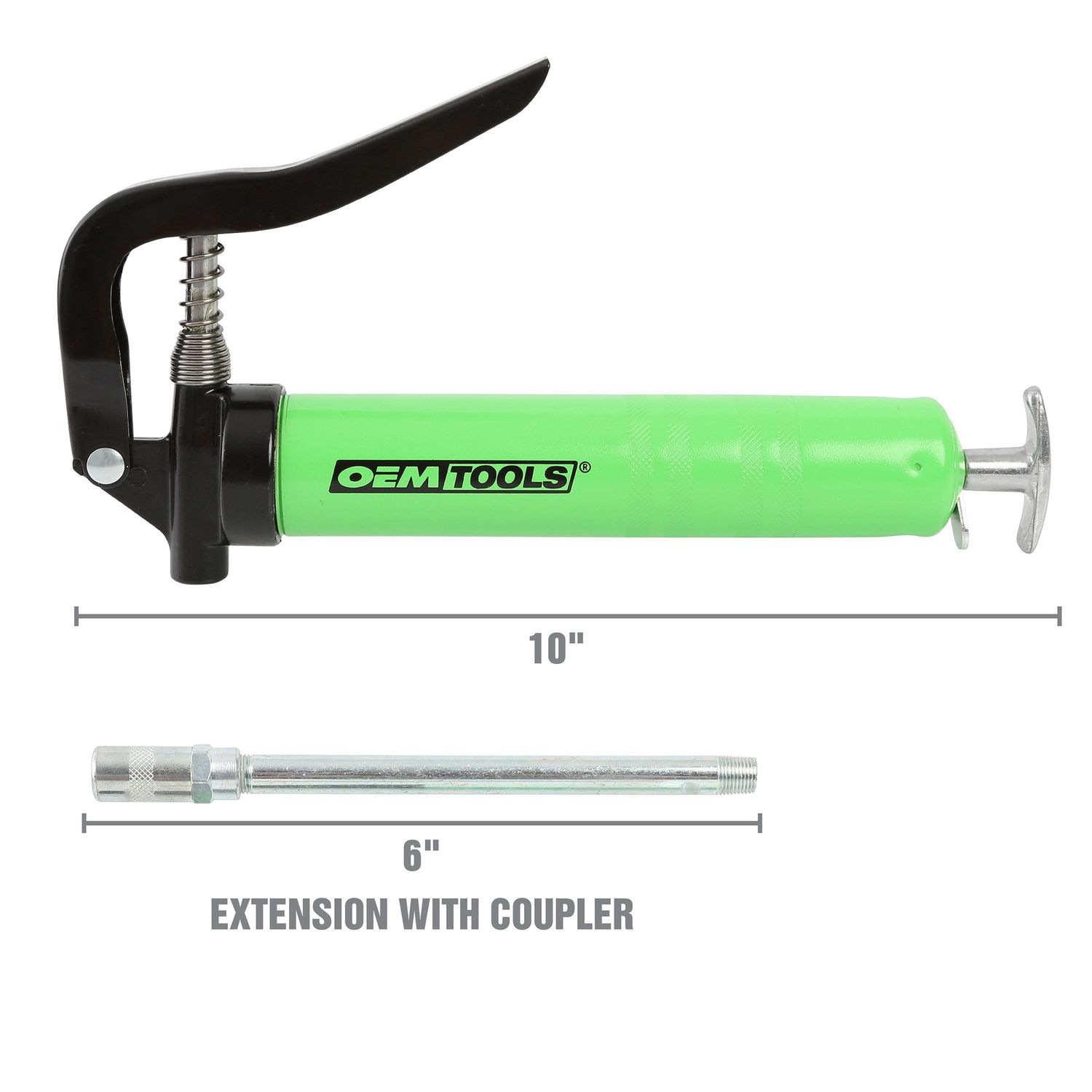 OEMTOOLS Mini Pistol Grip Grease Gun with Extension and Coupler