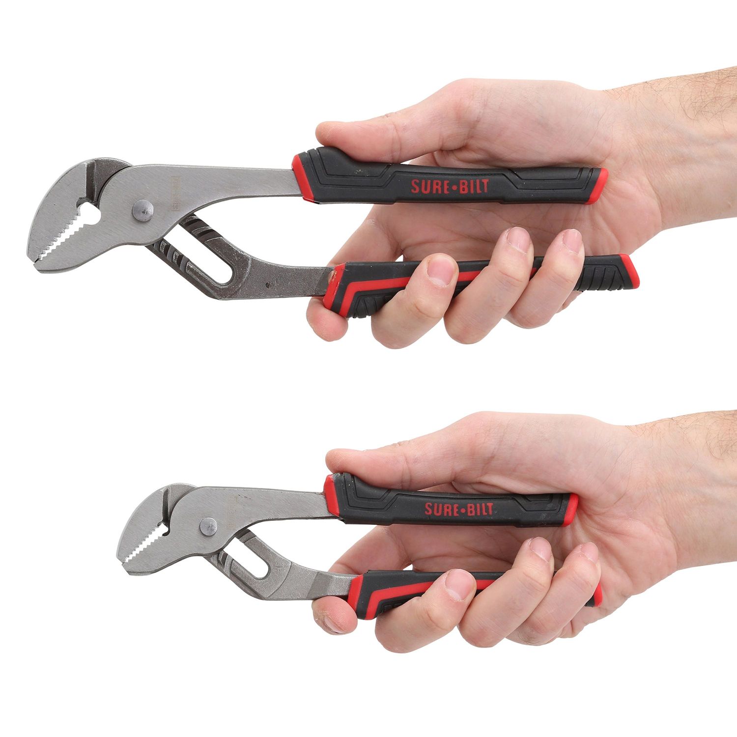 SureBilt 8in and 10in Groove Joint Pliers Set