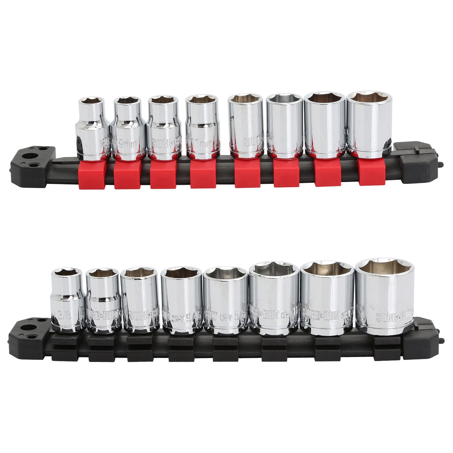 SureBilt 3/8in Drive Ratchet and Socket Set 20 Piece