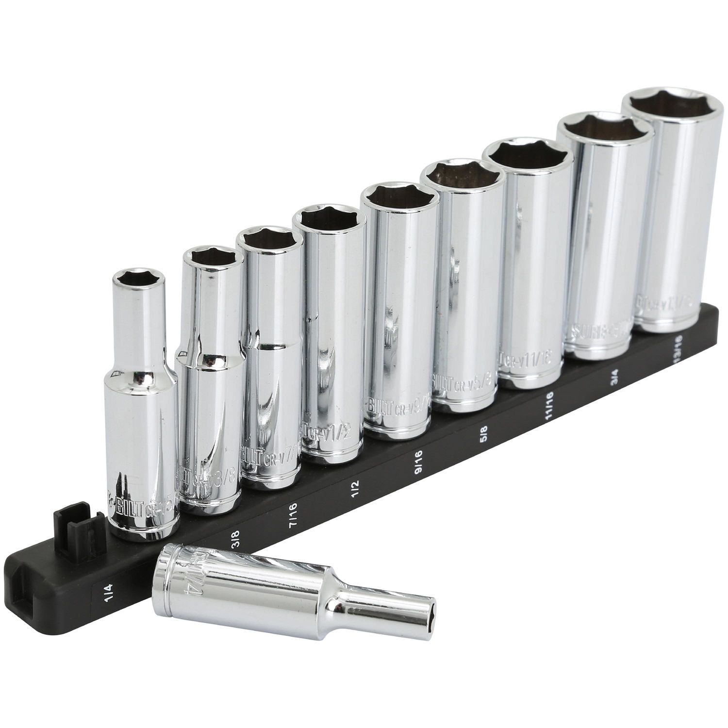 SureBilt 3/8in Drive Deep Socket Set SAE 11 Piece