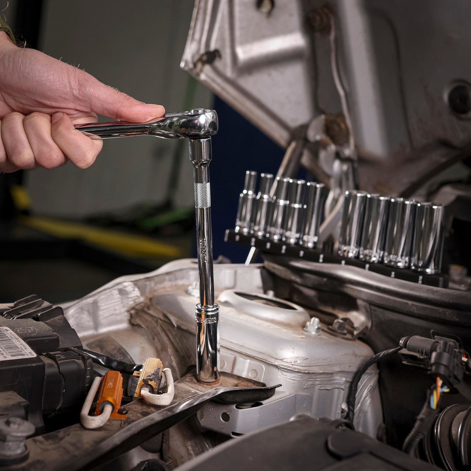 SureBilt 3/8in Drive Deep Socket Set SAE 11 Piece