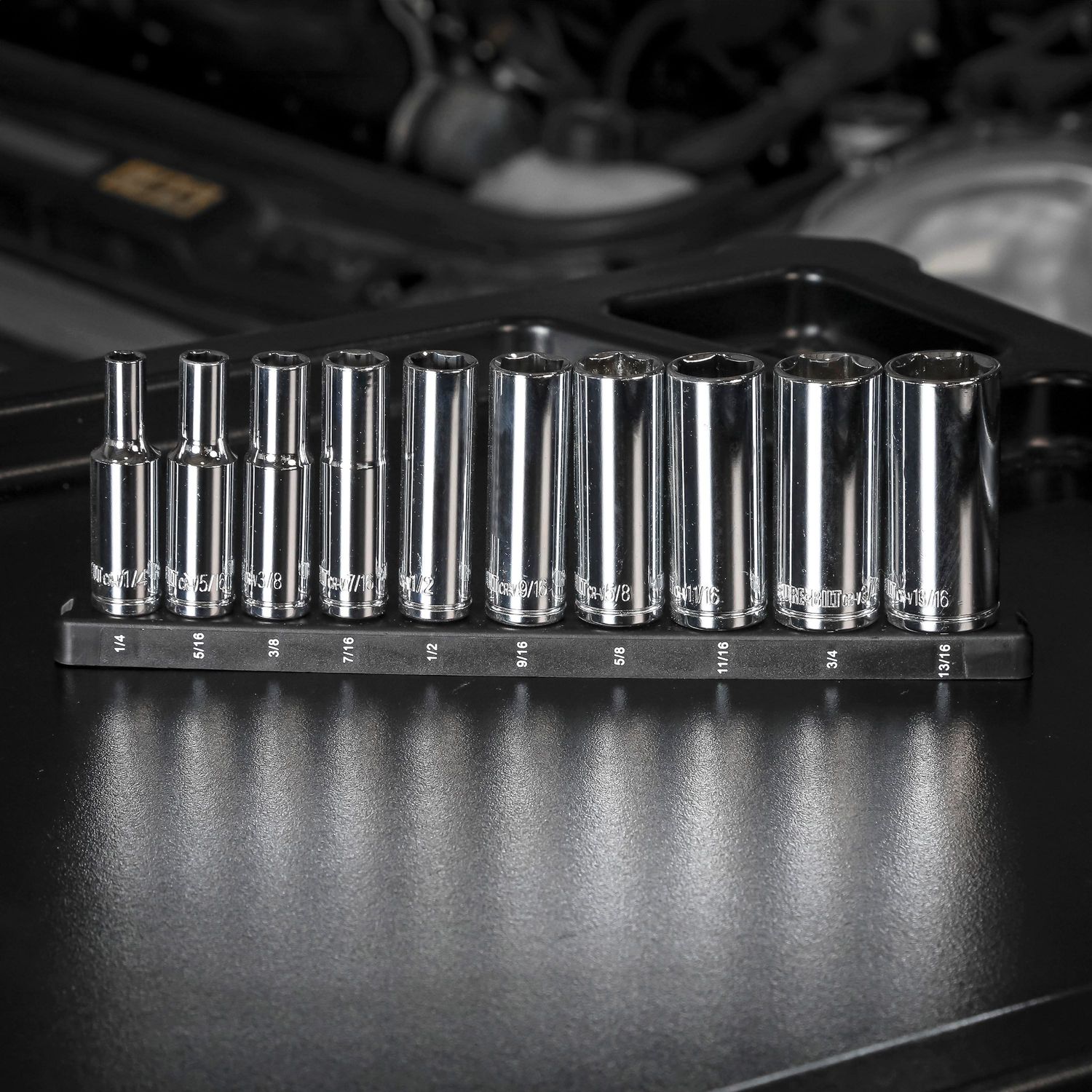 SureBilt 3/8in Drive Deep Socket Set SAE 11 Piece