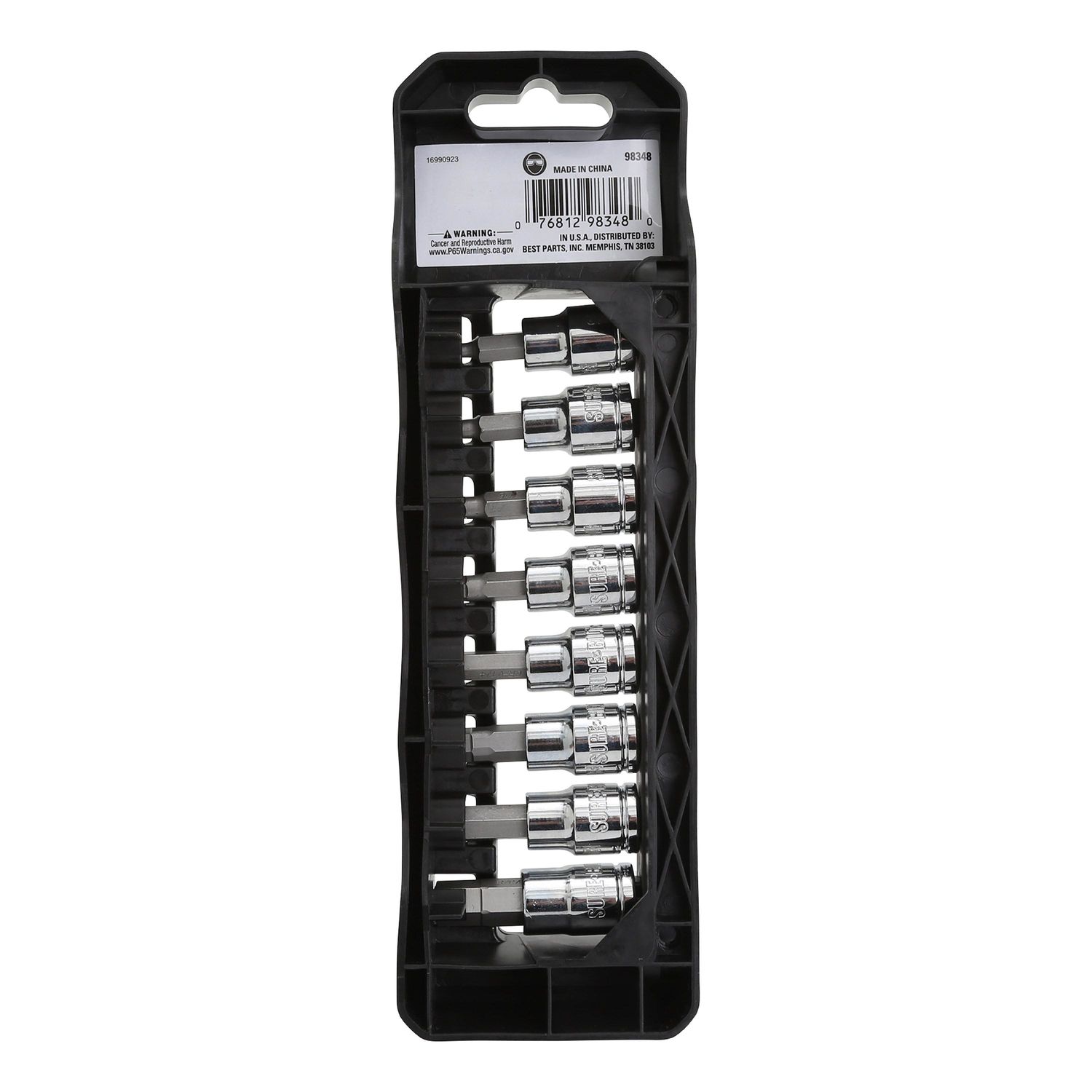 Great Neck 3/8in Drive Hex Bit Set Set 9 Piece