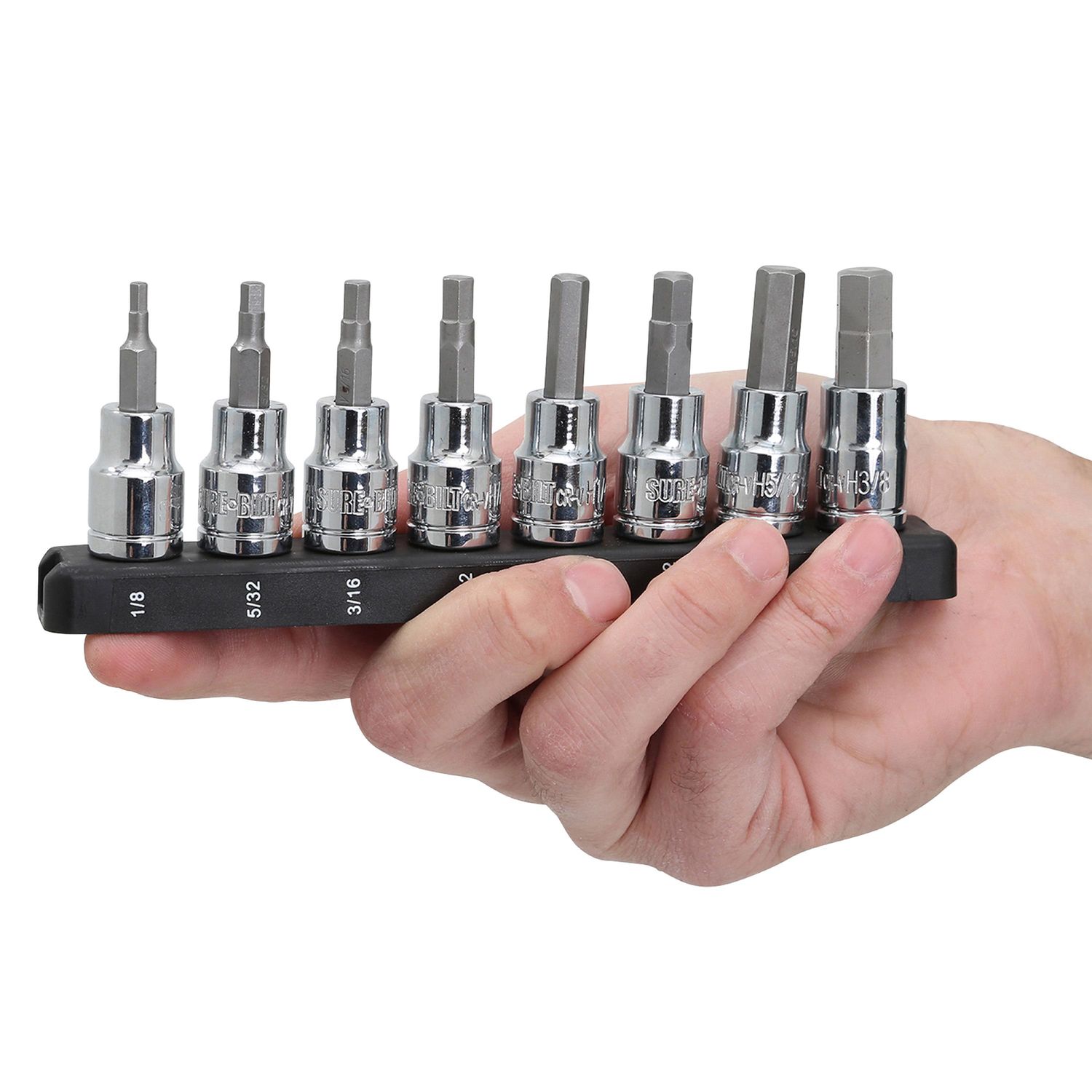 Great Neck 3/8in Drive Hex Bit Set Set 9 Piece