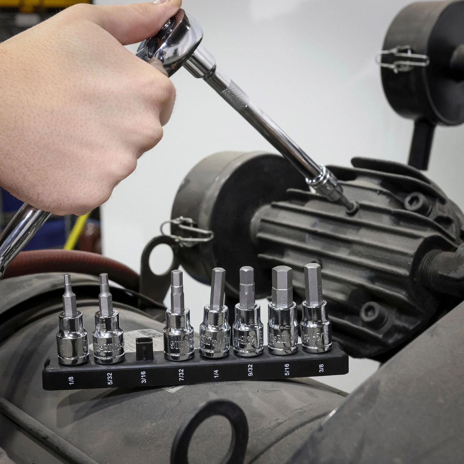 Great Neck 3/8in Drive Hex Bit Set Set 9 Piece