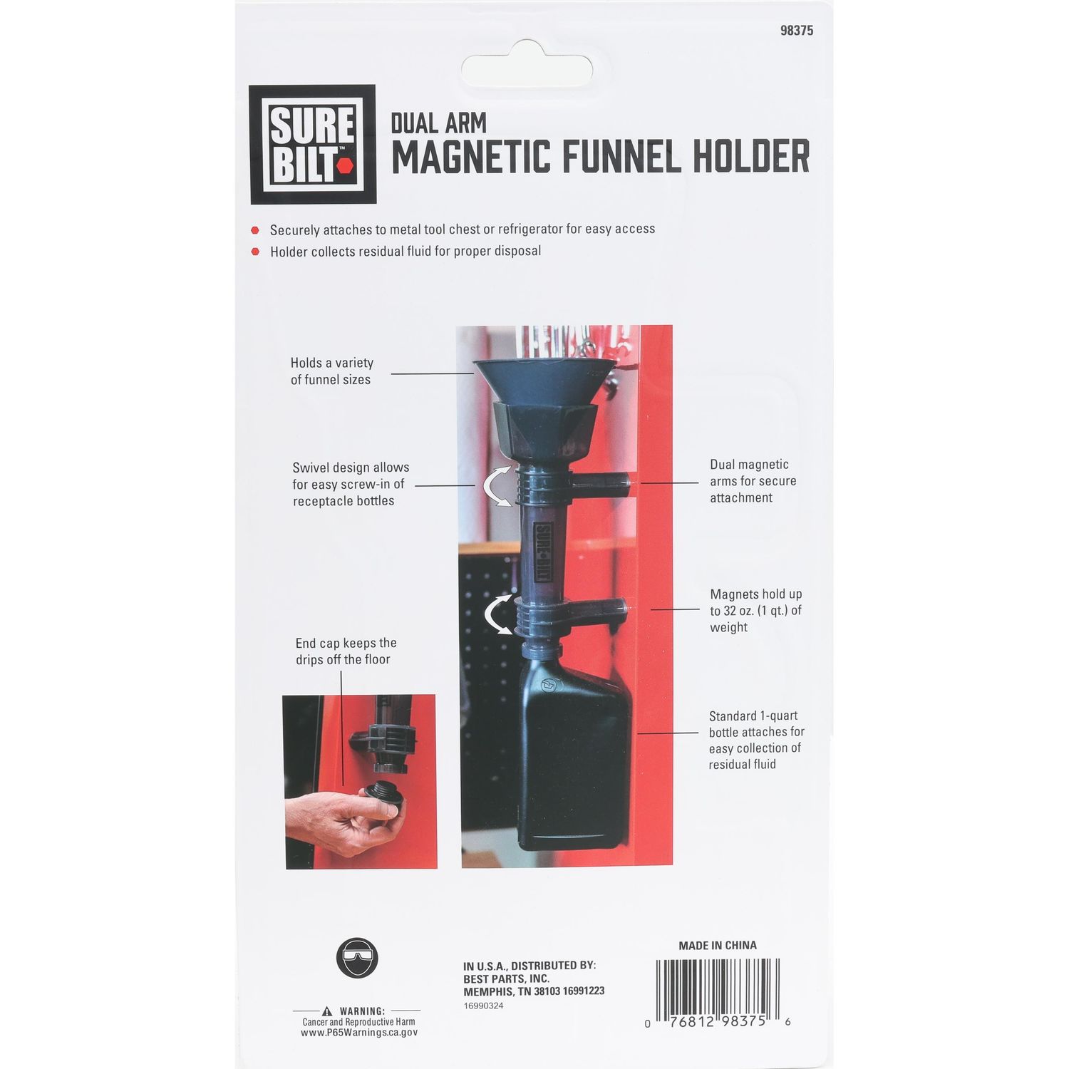 SureBilt Multi-Purpose Magnetic Drain Funnel