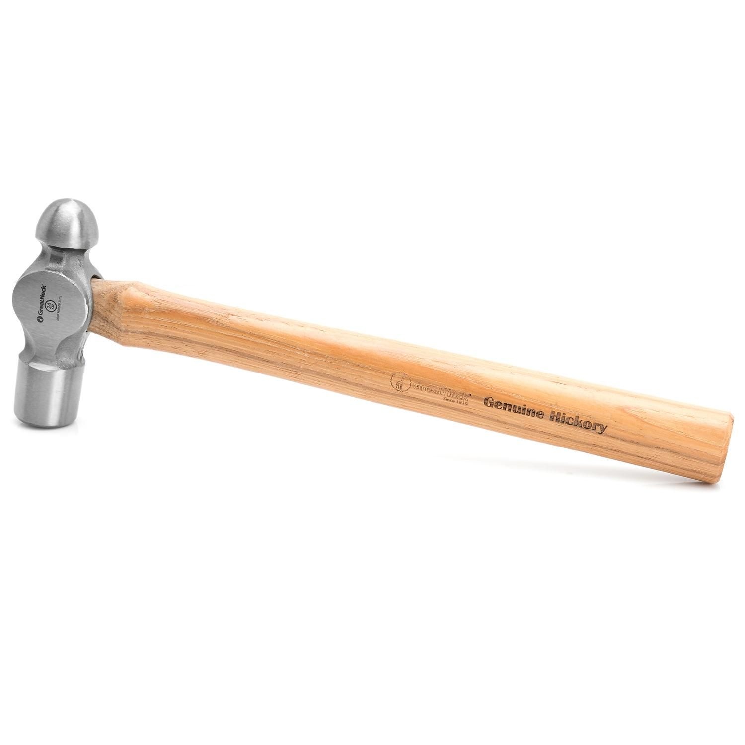 Great Neck 24oz Ball Peen Hammer with Hickory Handle