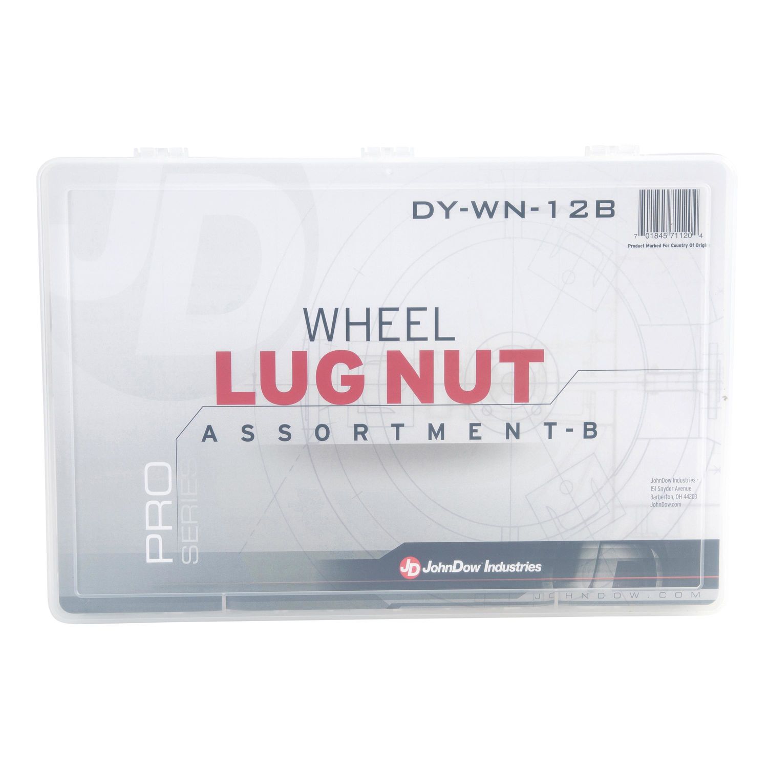 JohnDow Wheel Lug Nut Assortment 60 Piece