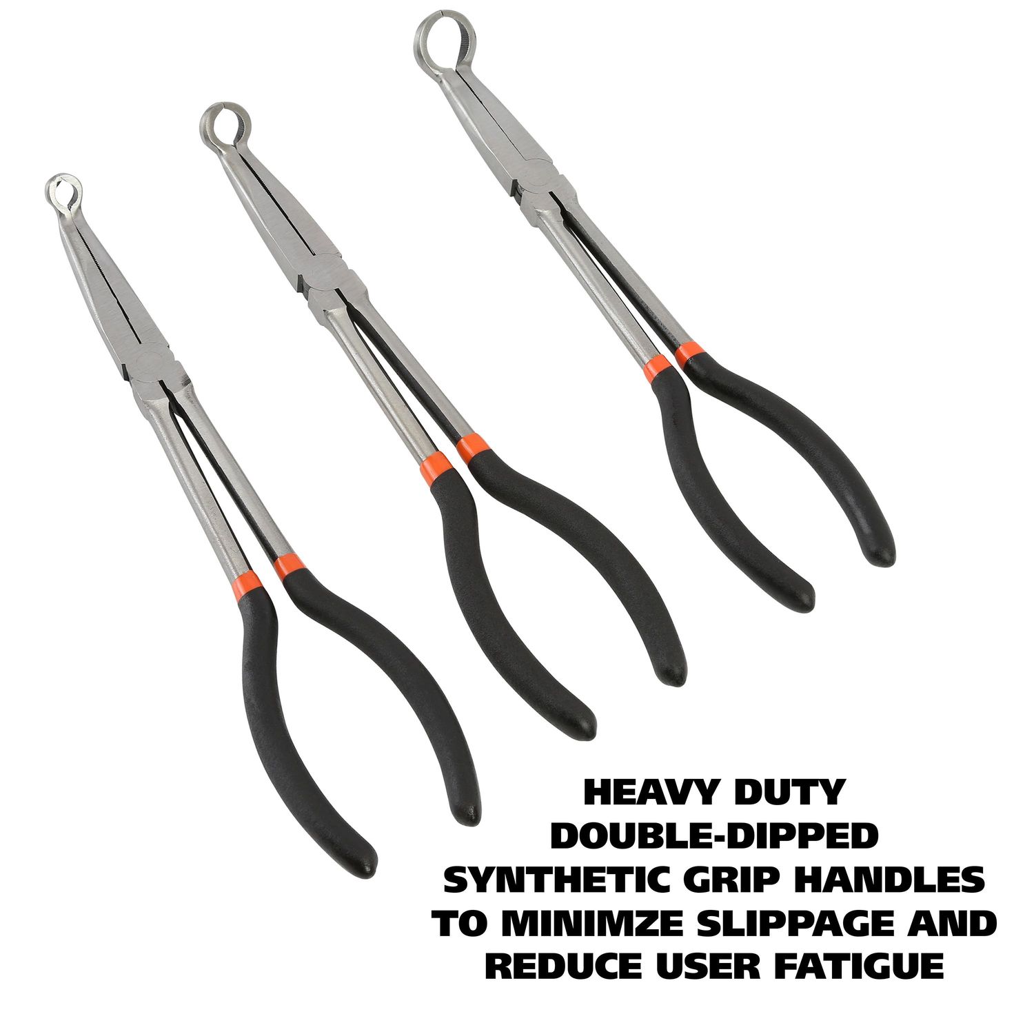Great Neck Long Handle Pliers Set 3 Piece