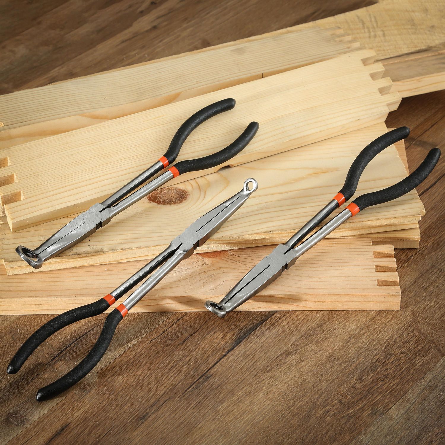 Great Neck Long Handle Pliers Set 3 Piece