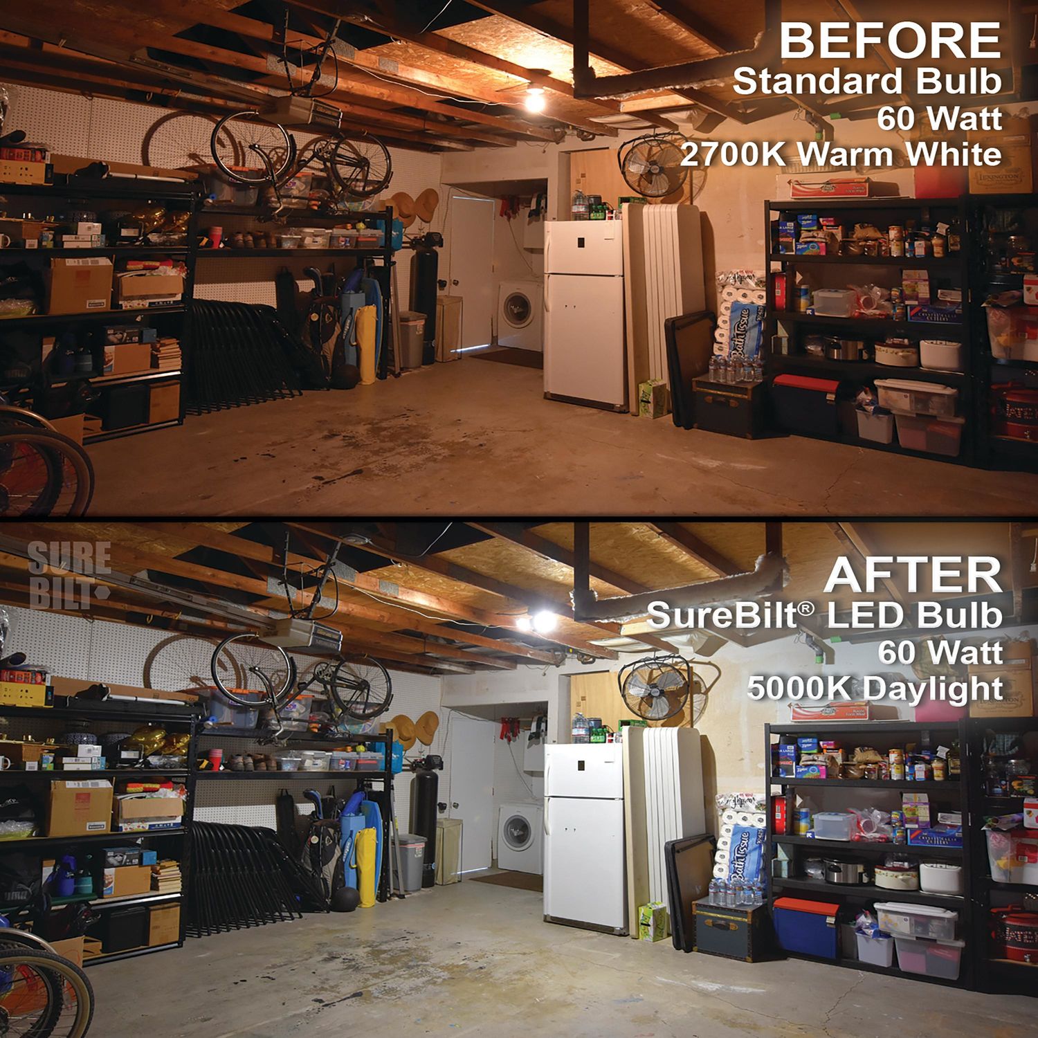 SureBilt 6,000 Lumens LED 50 Watts Garage E26 Bulb