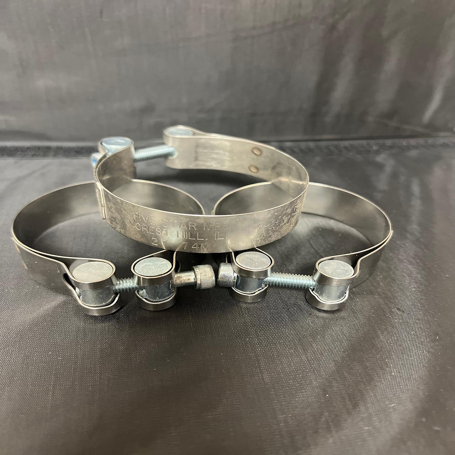 Helix Racing Products 2.63 to 2.81in Diameter Band Clamp Stainless ...