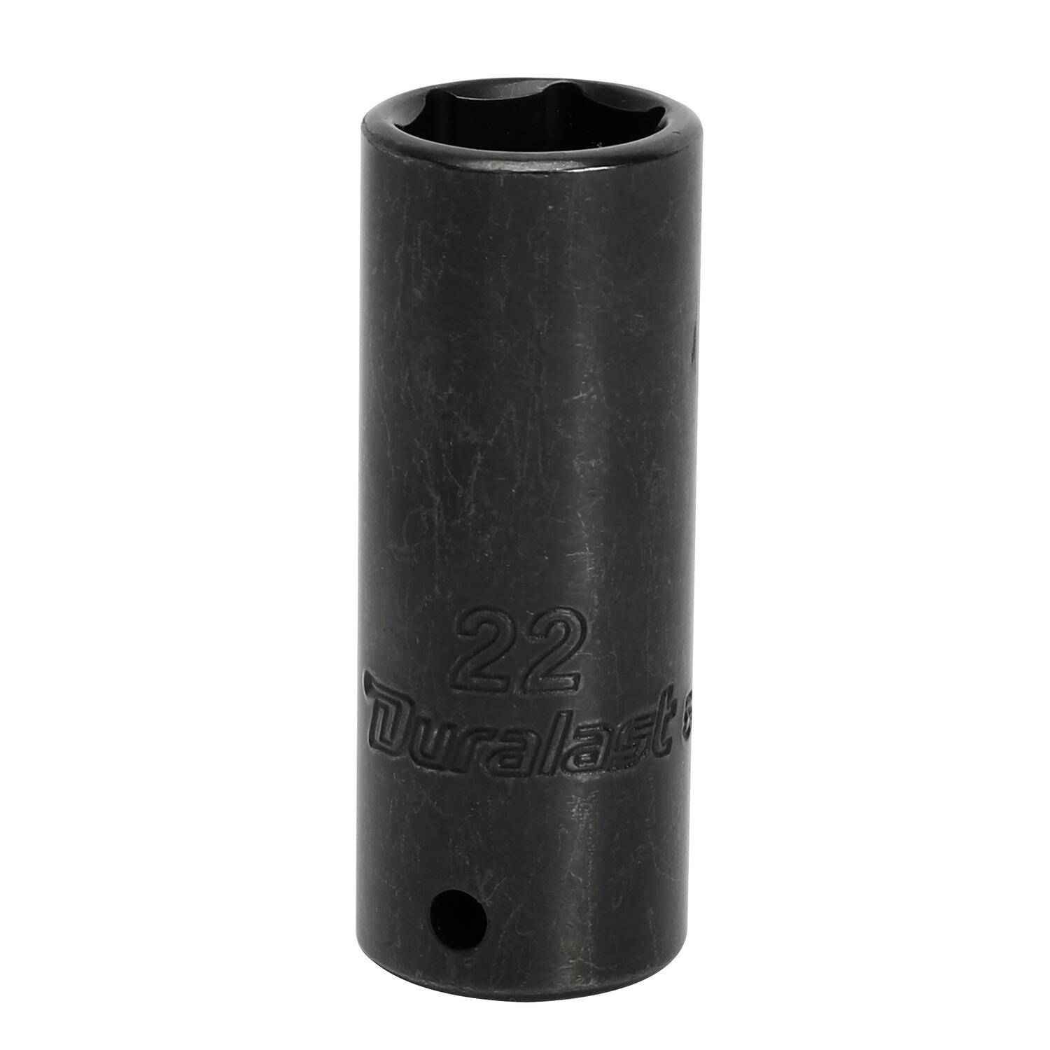Duralast 1/2in Drive 22mm Deep Impact Socket