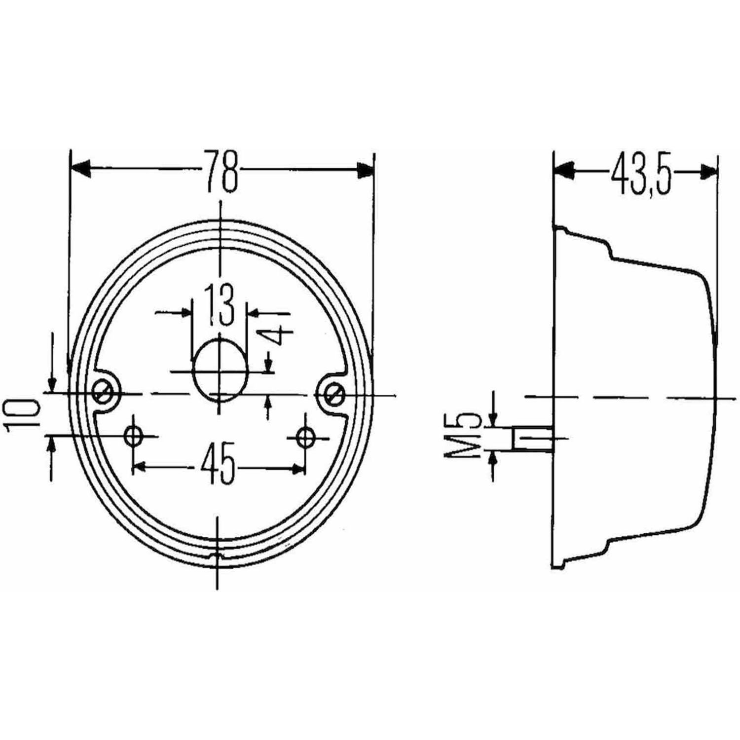 Hella Turn Signal Light Assembly 001259261