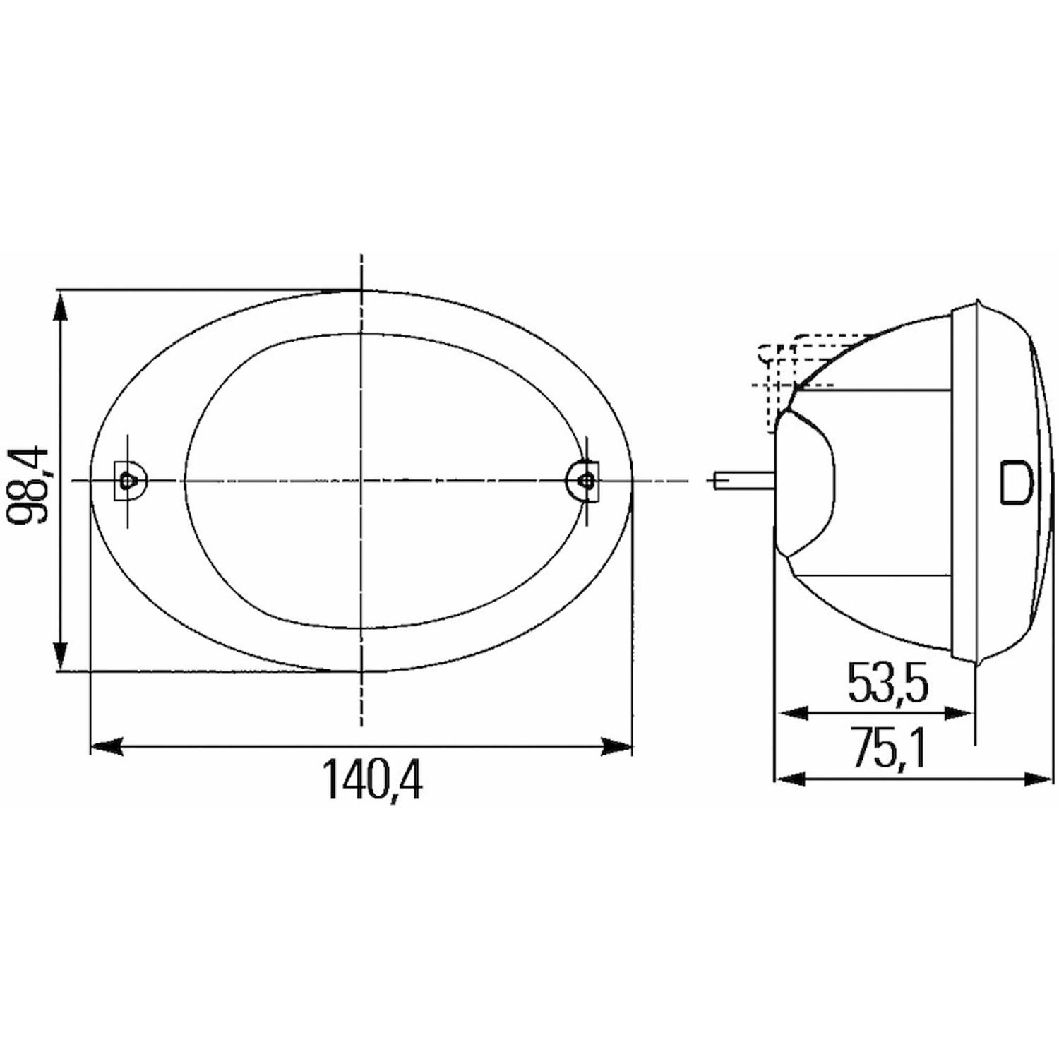Hella Back Up Light 343130041