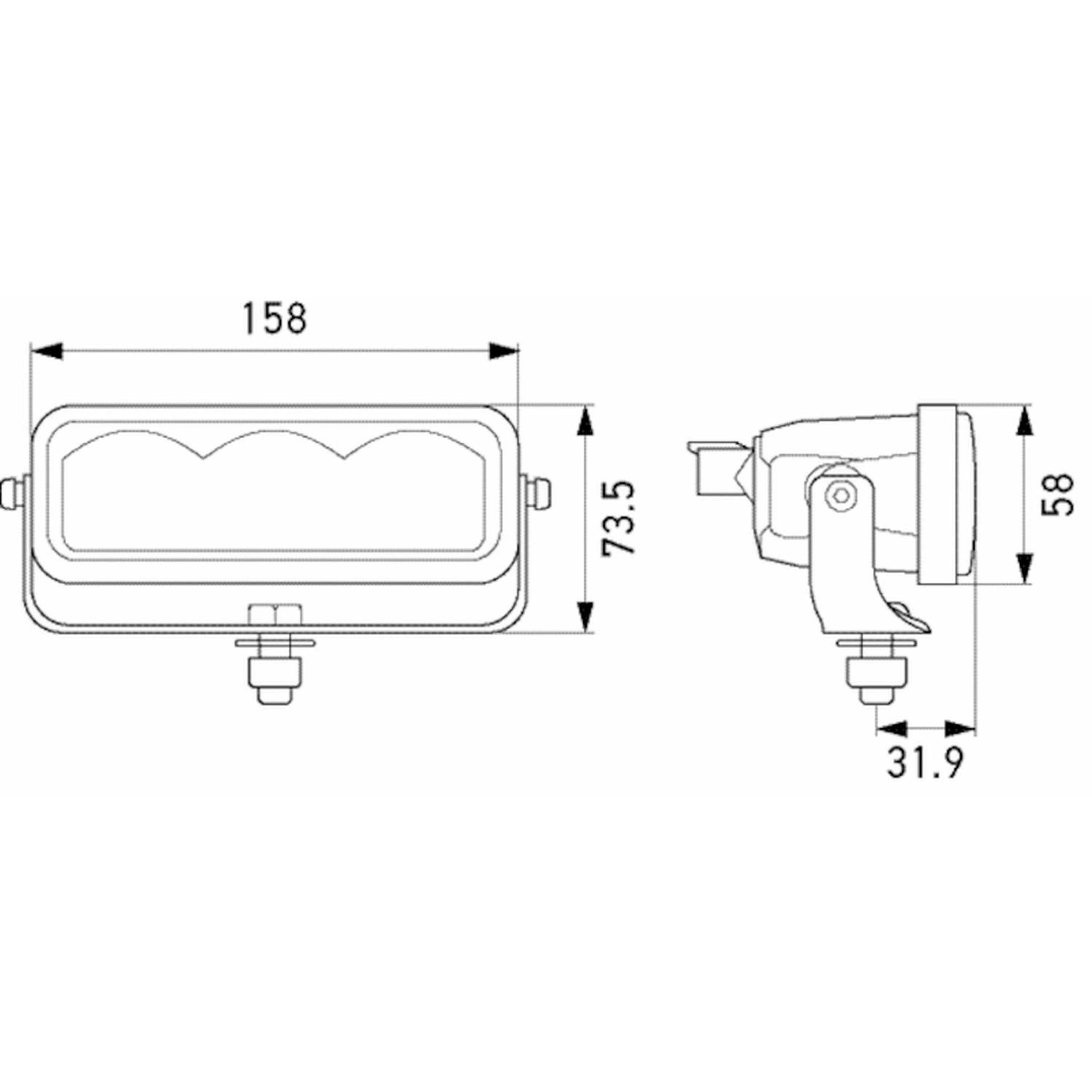 Hella Auxiliary Light 358154011