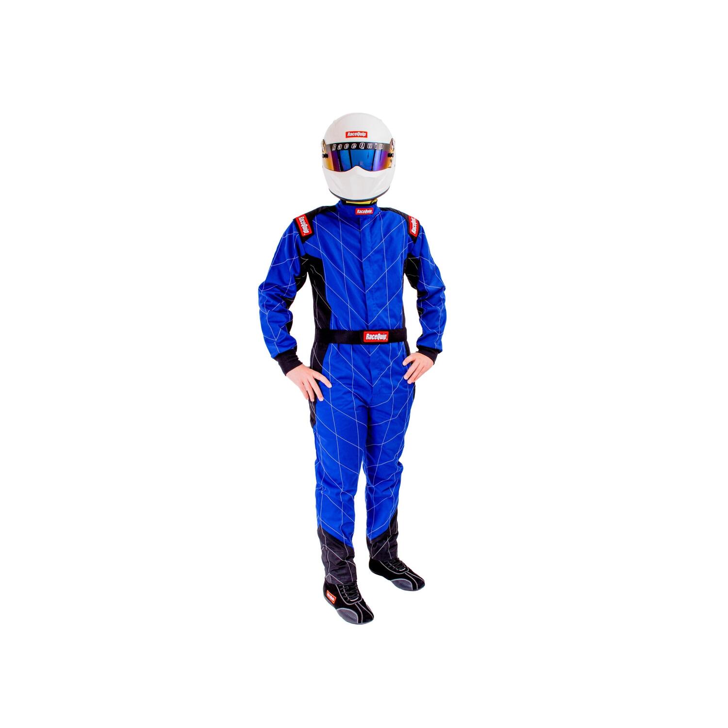 RaceQuip Blue Large One Piece Single Layer Fire Suit