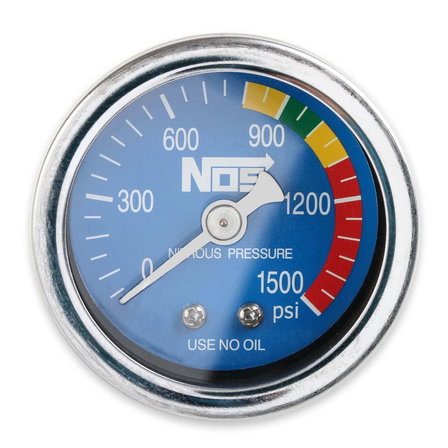 NOS/Nitrous Oxide System Royal Blue 1 1/2in 0-1500 PSI Nitrous Pressure ...