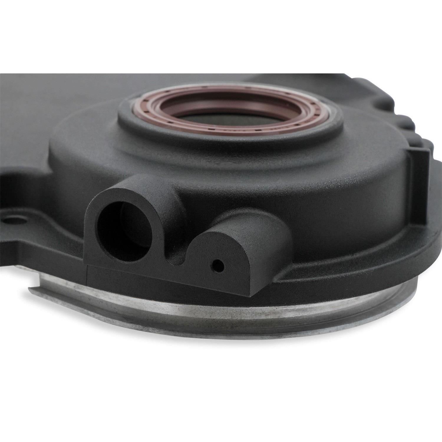 Holley Black Finish, Vortec, Small Block Chevy Cast Aluminum Timing ...