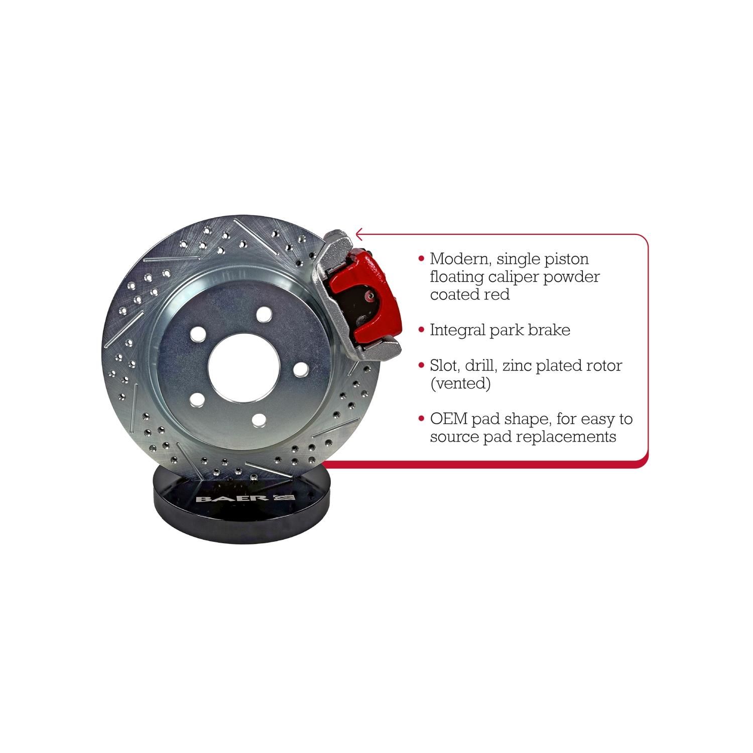 Baer Brake Systems 11.65in Classic Series Rear Brake Kit
