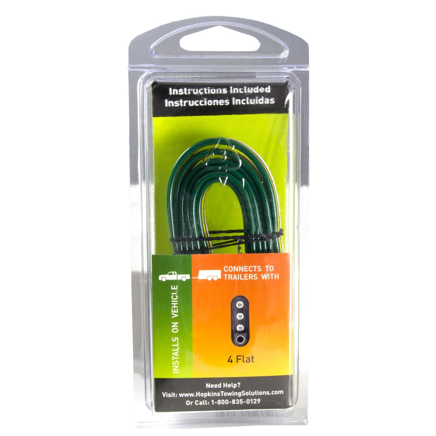 Hopkins Towing Solution 48in 4 Wire Flat Connector 48055