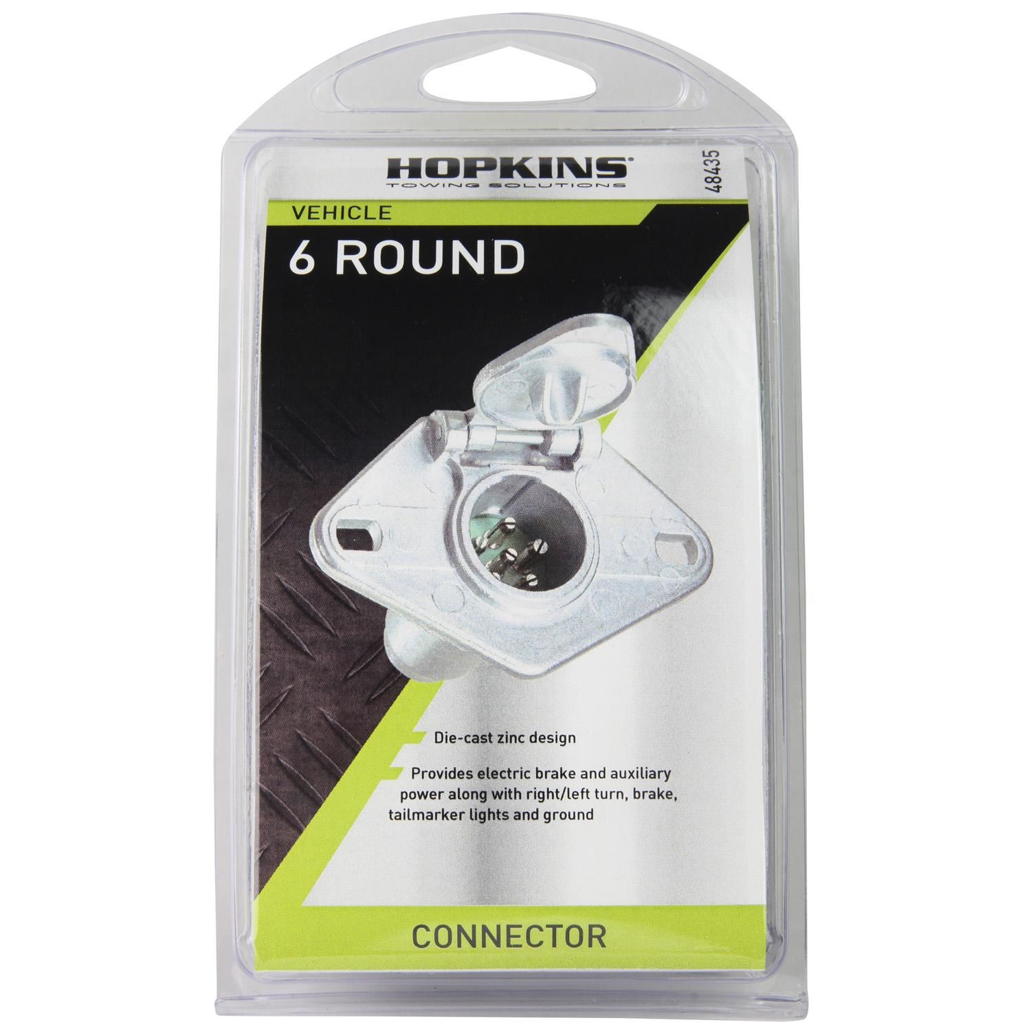 Hopkins 6 Pole Round Vehicle Side Connector